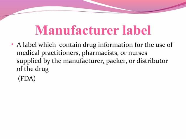 Pharmaceutical Labelling by Felicia Green - Issuu