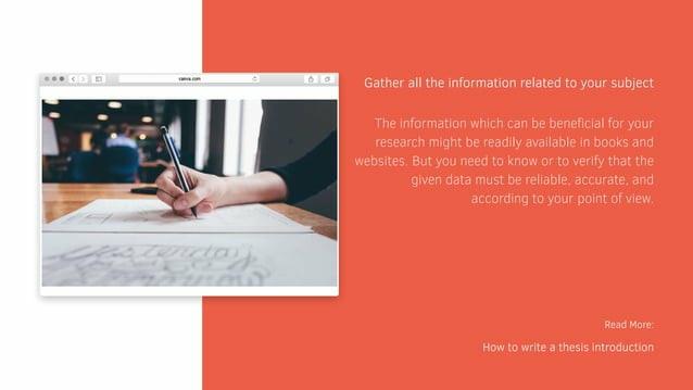 How To Write A Thesis Introduction by Alicia Rose - Issuu