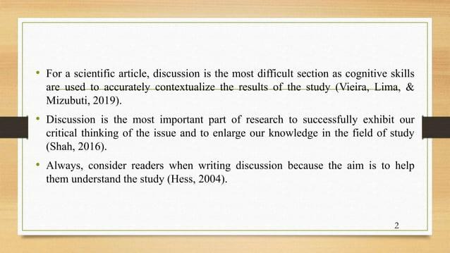 How To Write Discussion Section by Ashley Brown - Issuu