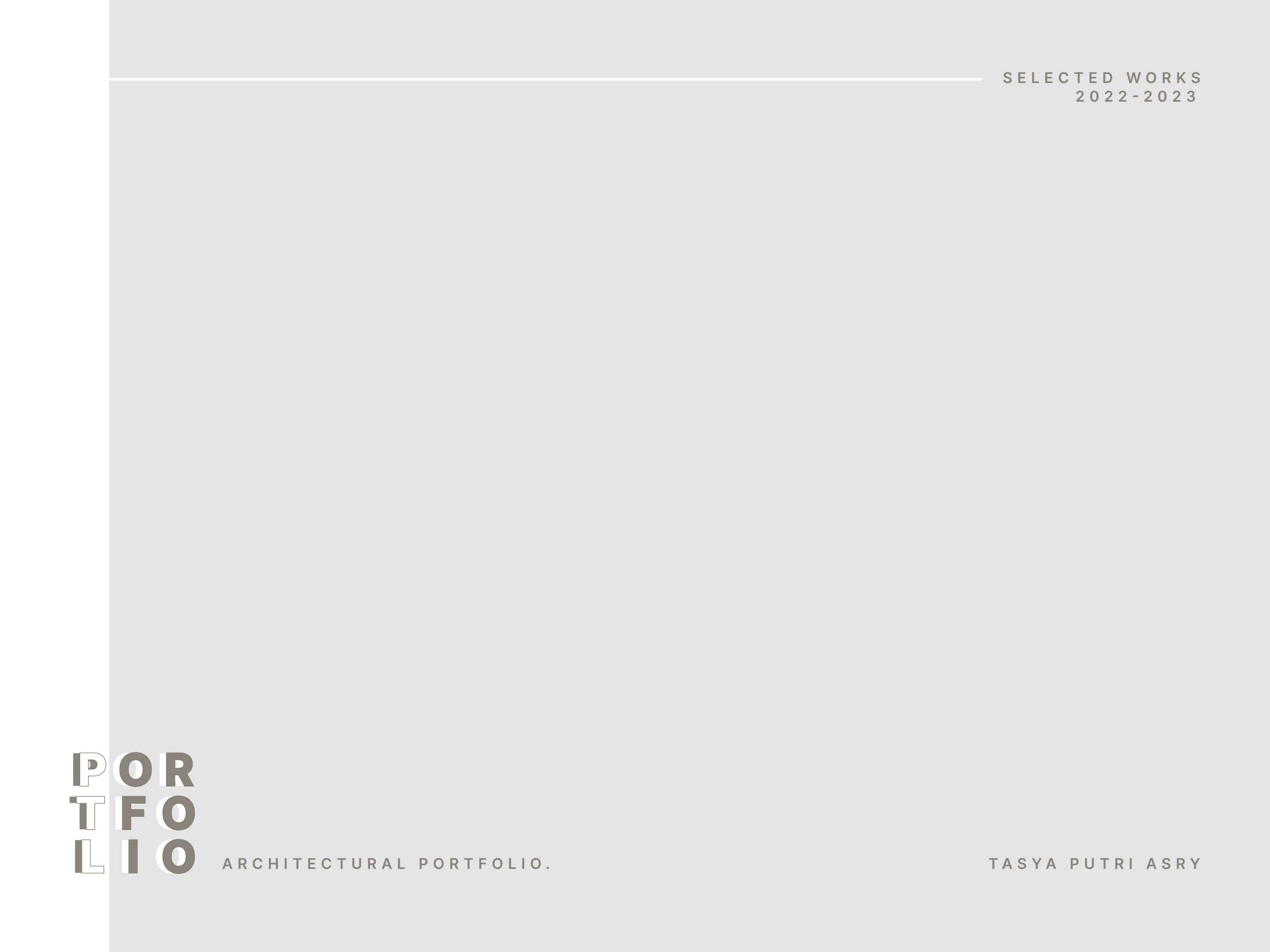 Architecture Portfolio | 2023 | Tasya Asry by Tasya Putri Asry - Issuu