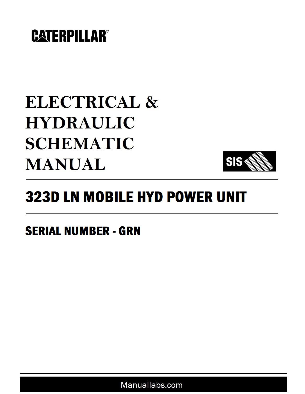 CATERPILLAR 323D LN MOBILE HYD POWER UNIT ELECTRICAL & HYDRAULIC ...
