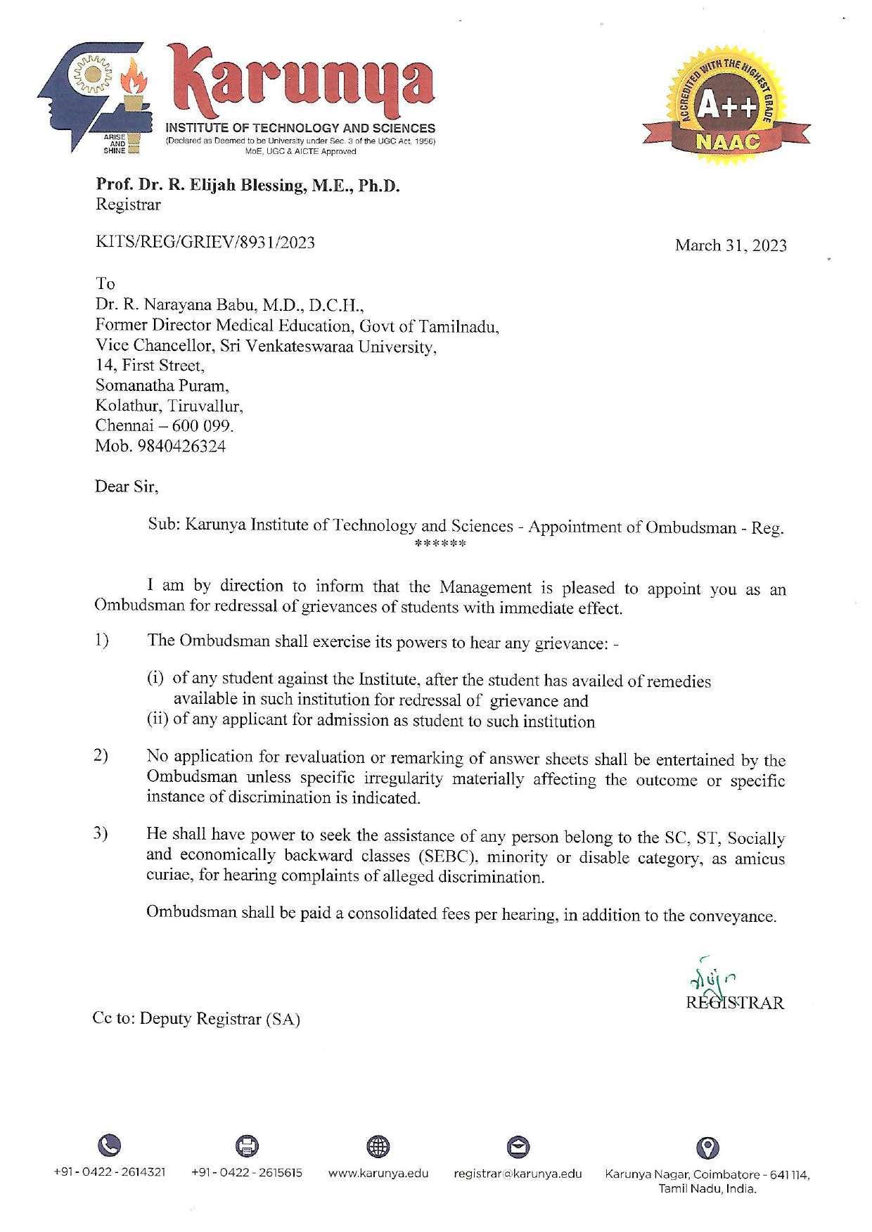 AICTE Essential 2023 24 By Karunya Institute Of Technology And Sciences AICTE Essential 2023 24 By Karunya Institute Of Technology And Sciences