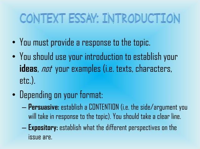 Writing A Context Essay Revision Of Structure by Bren Busse - Issuu