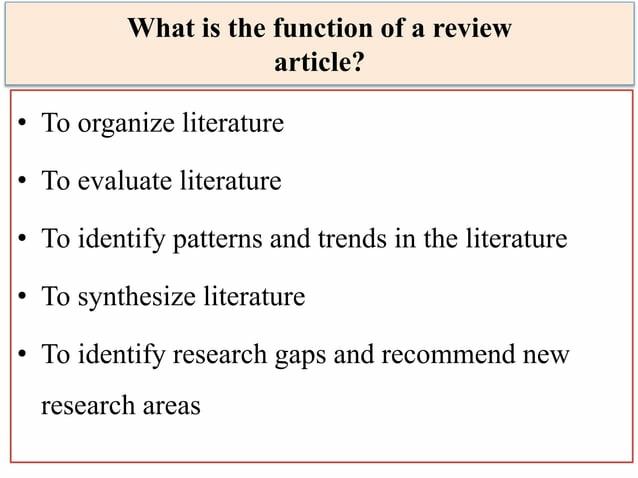 How To Write Review Article Ppt by Katie Gordon - Issuu