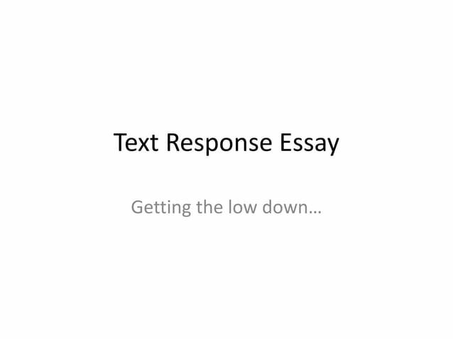 How To Write A Text Response by Gina Gonzalez - Issuu
