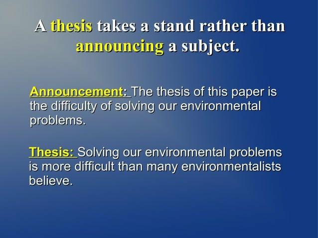 Thesis Statement Five Paragraph Essay by CrystalYoungManchester - Issuu