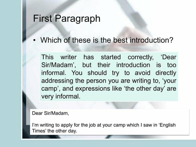 Letter Of Application by Annmarie Castro - Issuu