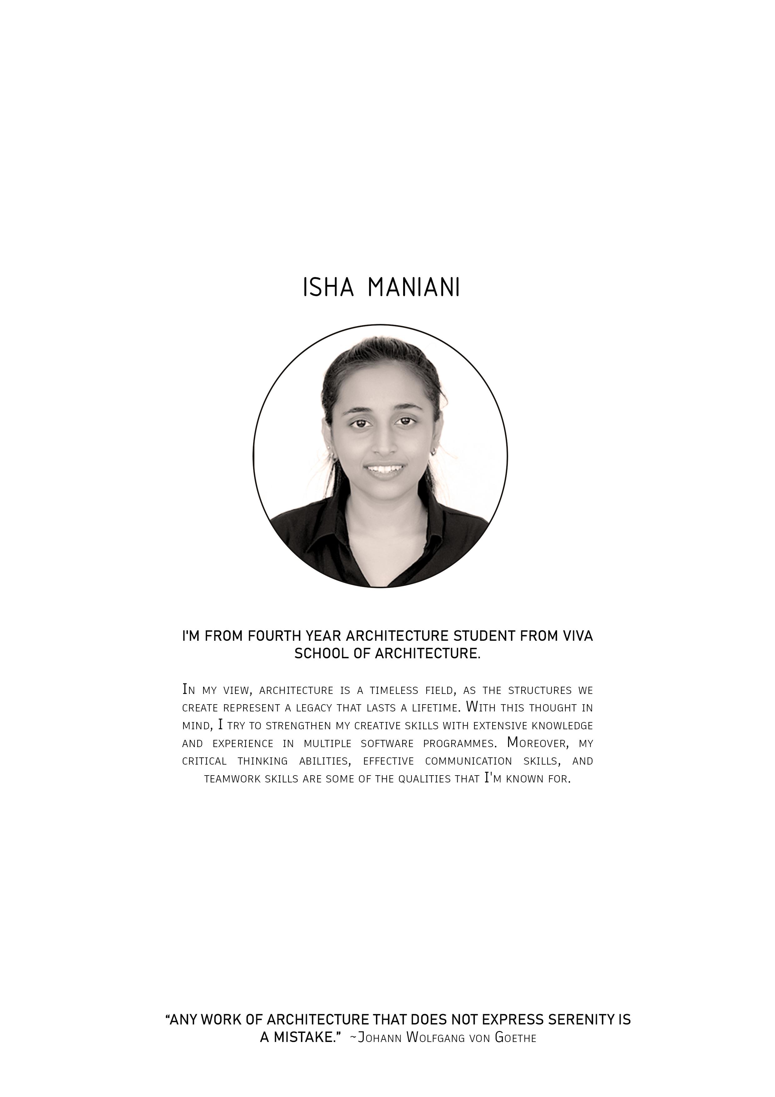 Isha Maniani (CV+Portfolio) by Isha maniani - Issuu
