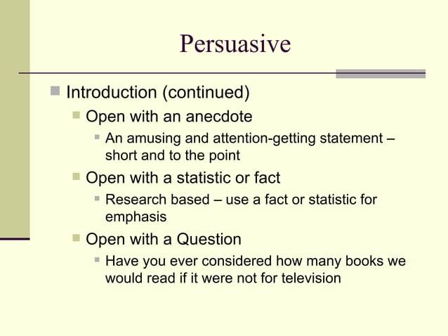 Persuasive Writing Powerpoint by Monica Gillette - Issuu