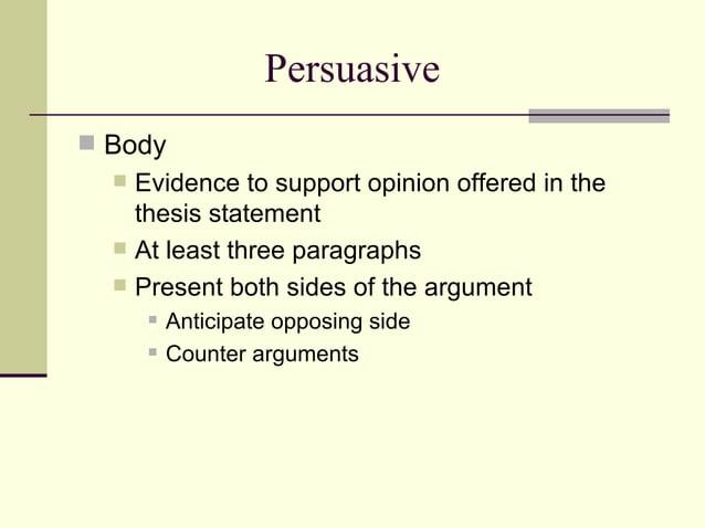 Persuasive Writing Powerpoint by Monica Gillette - Issuu