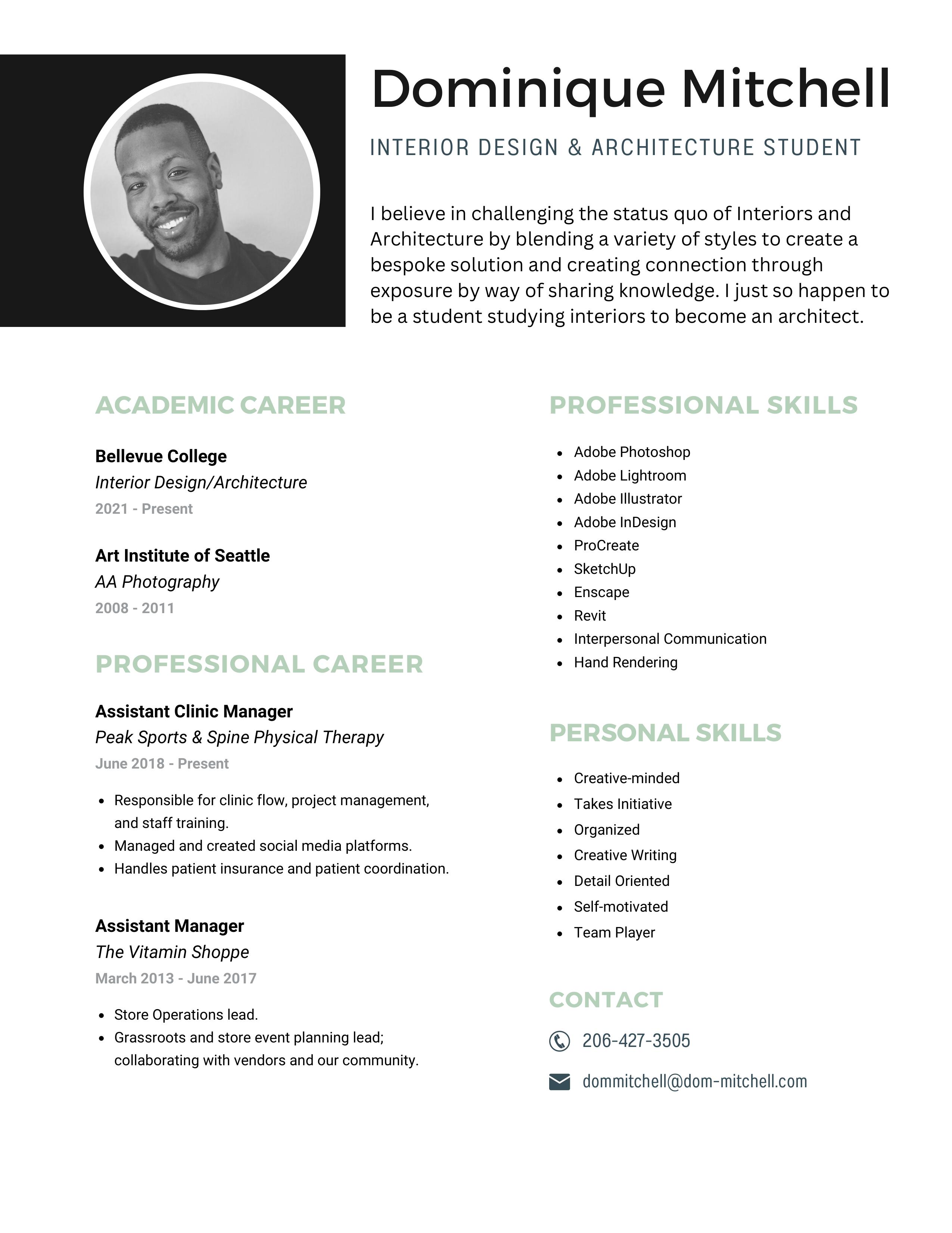 2023 Resume for Dominique Mitchell by Dominique Mitchell - Issuu