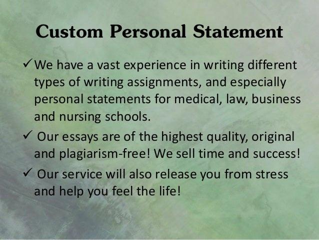 Custom Personal Statement by Aracelis Gordon - Issuu