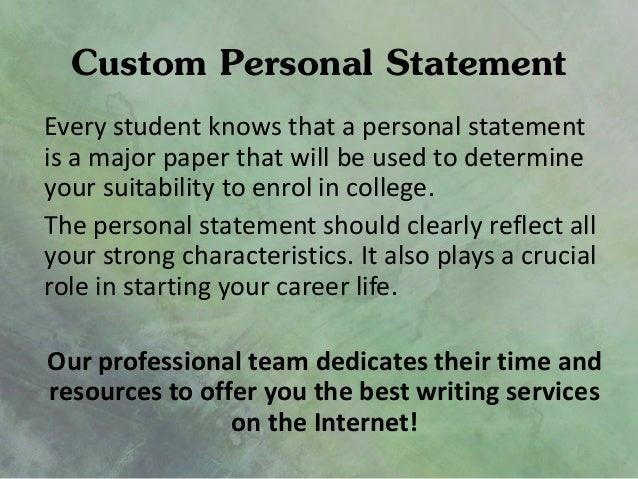 Custom Personal Statement by Aracelis Gordon - Issuu