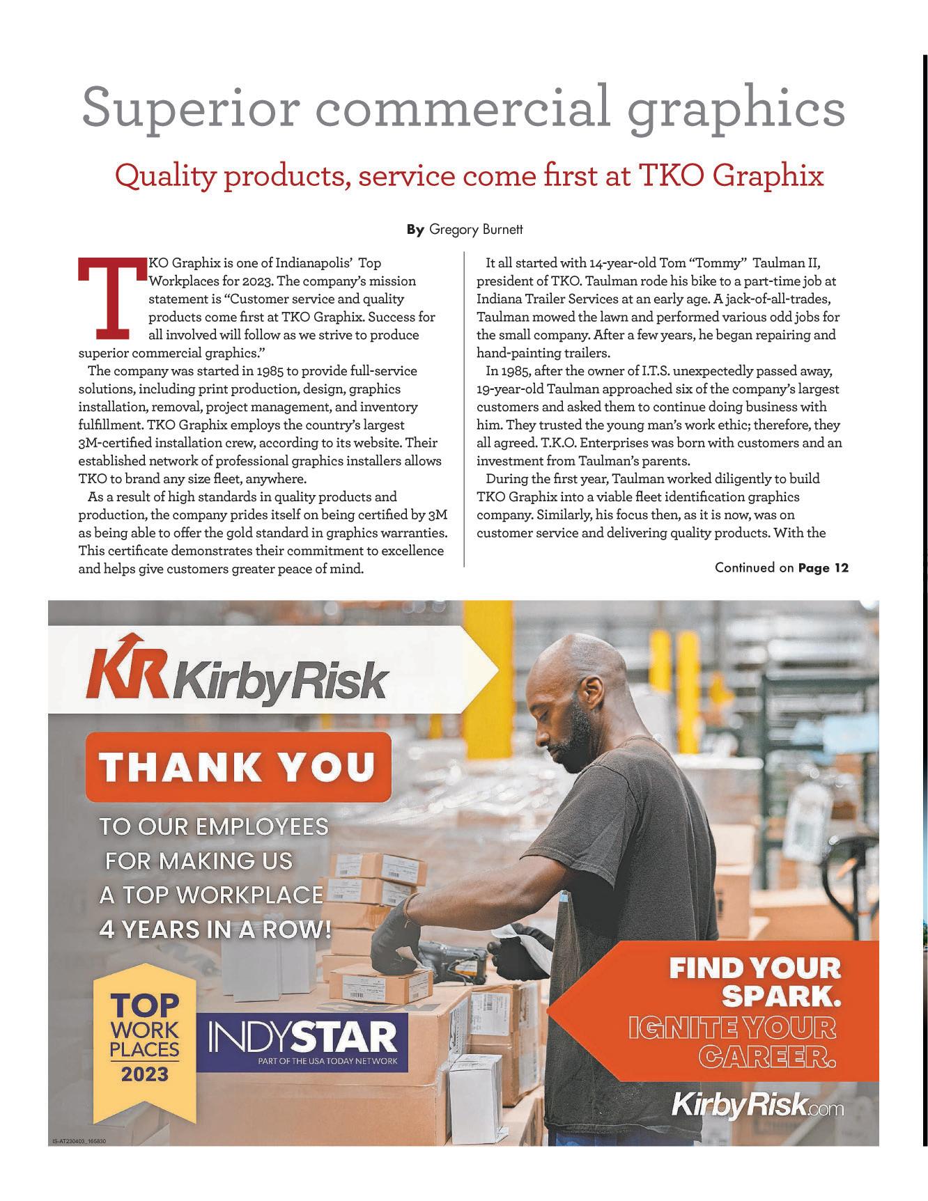 2023 Indianapolis Top WorkPlaces by Top WorkPlaces Magazine - Issuu