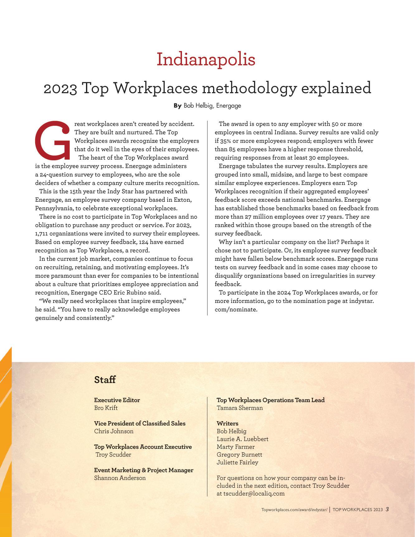 2023 Indianapolis Top WorkPlaces by Top WorkPlaces Magazine - Issuu