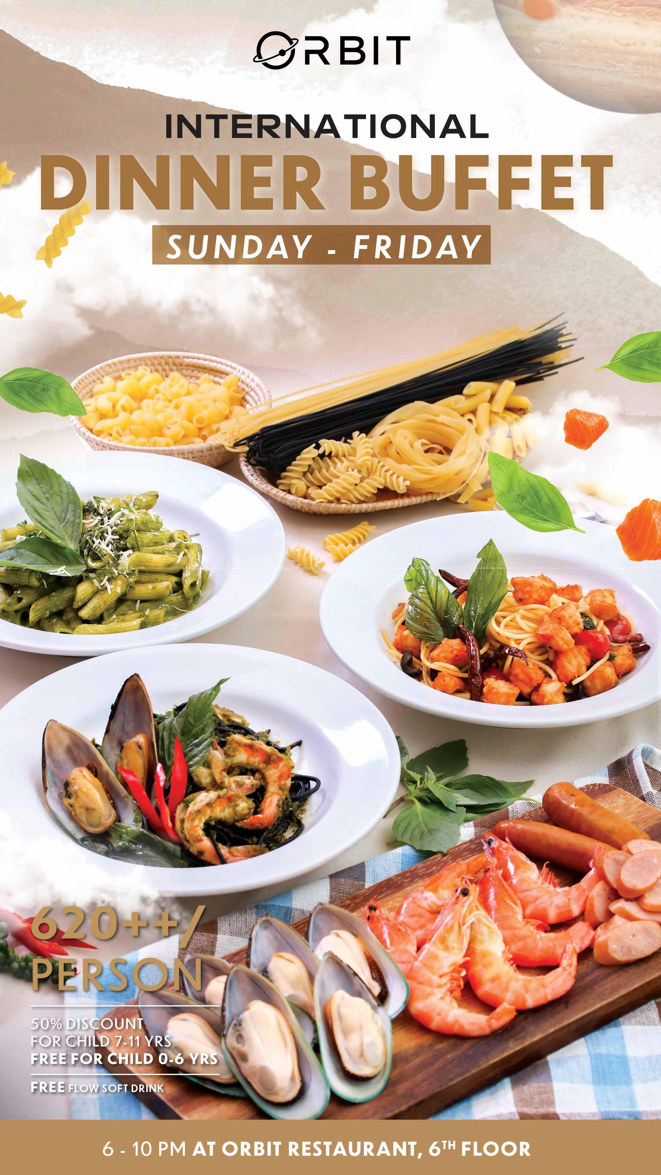 Orbit Dinner Buffet by seefah-menu - Issuu