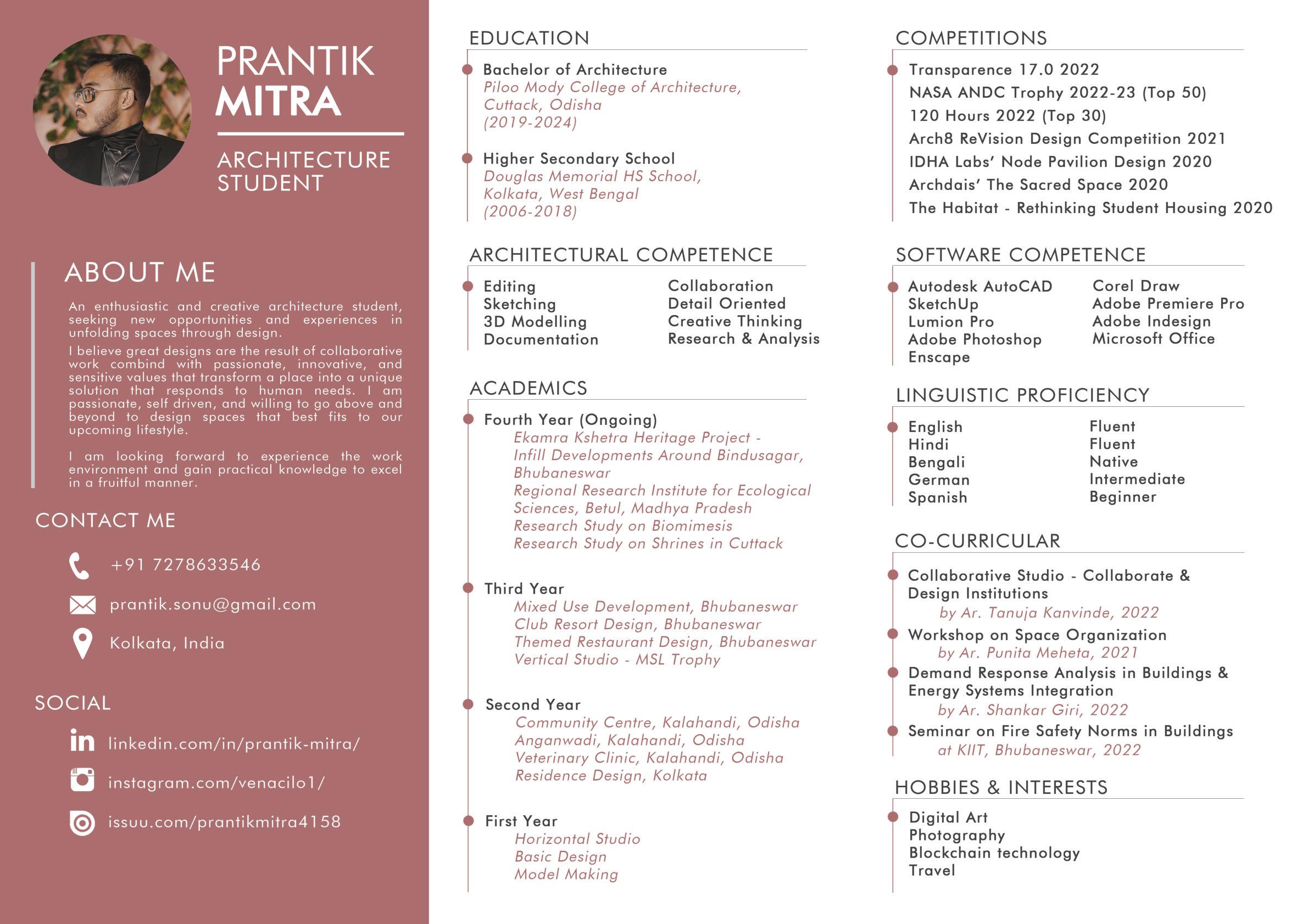 Undergraduate Architecture Portfolio | Selected Works by Prantik Mitra ...