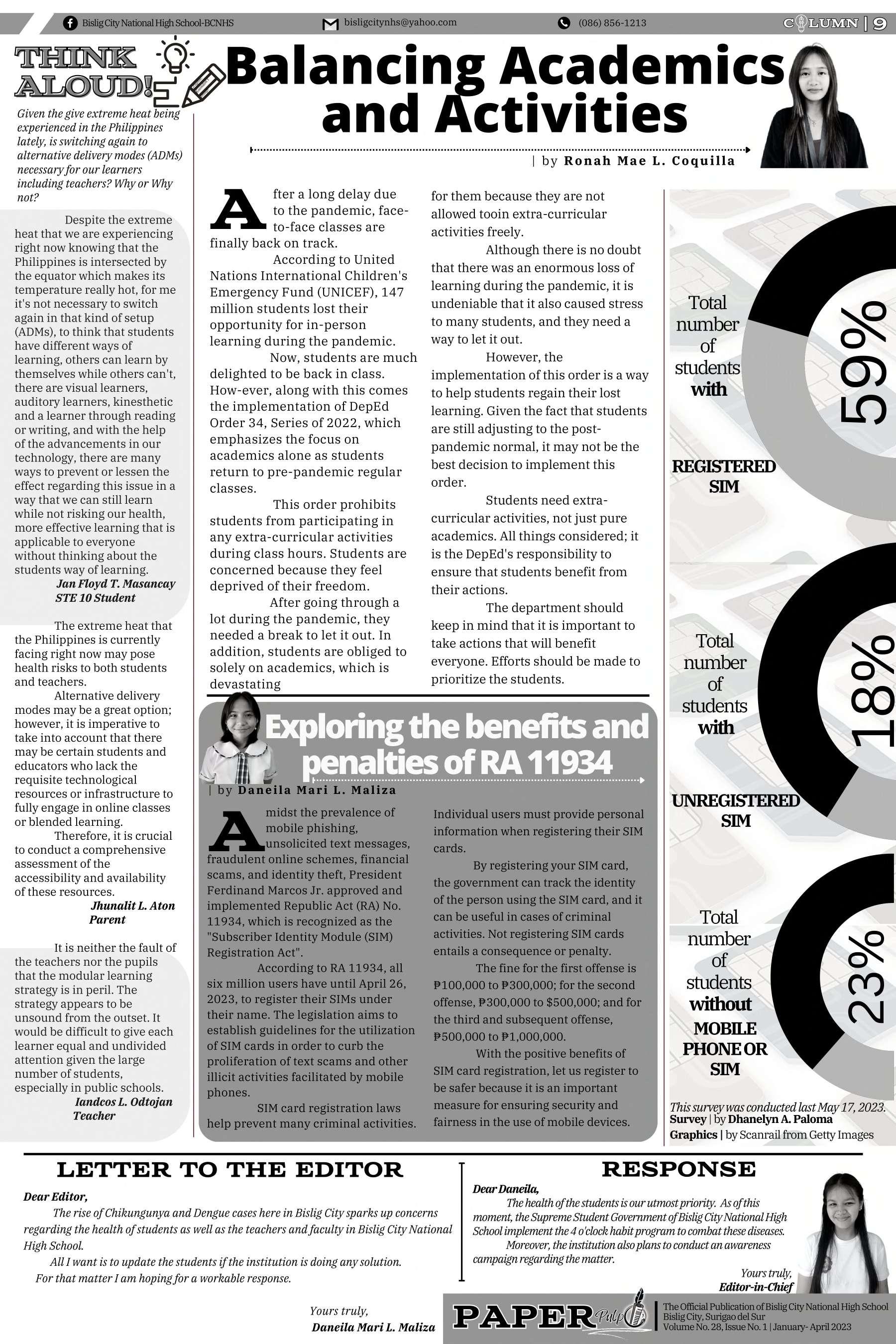 Paper Pulp - Vol. 28, Issue No. 1 by Bislig City NHS (CARAGA - Bislig ...