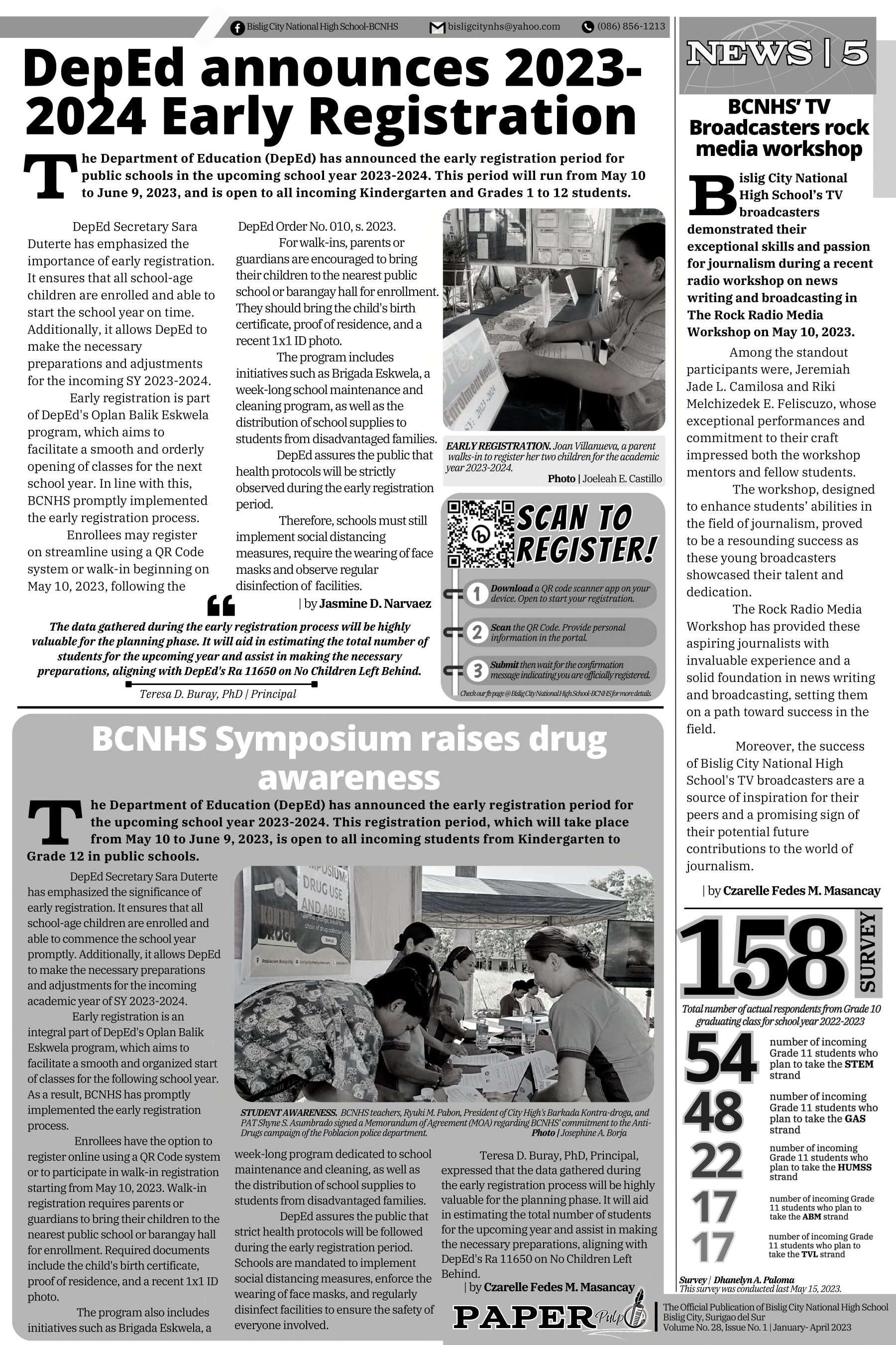 Paper Pulp - Vol. 28, Issue No. 1 by Bislig City NHS (CARAGA - Bislig ...