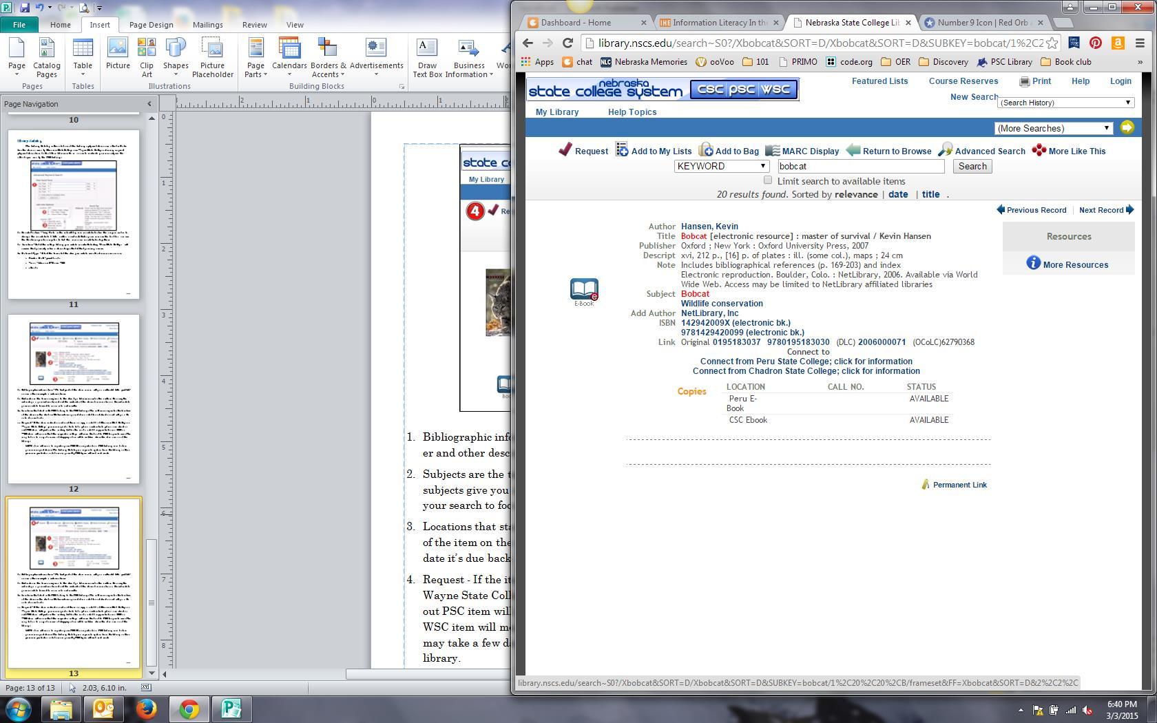 Peru State College Library Handbook by Peru State College Library - Issuu