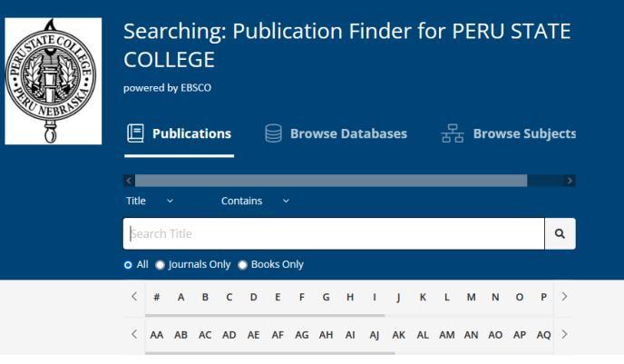 Peru State College Library Handbook by Peru State College Library - Issuu