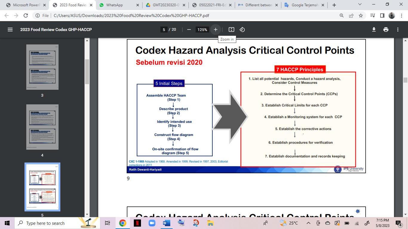 PEMBARUAN PRINSIP UMUM HIGIENE PANGAN CODEX (CXC 1-1969): VERSI 2020 - Issuu