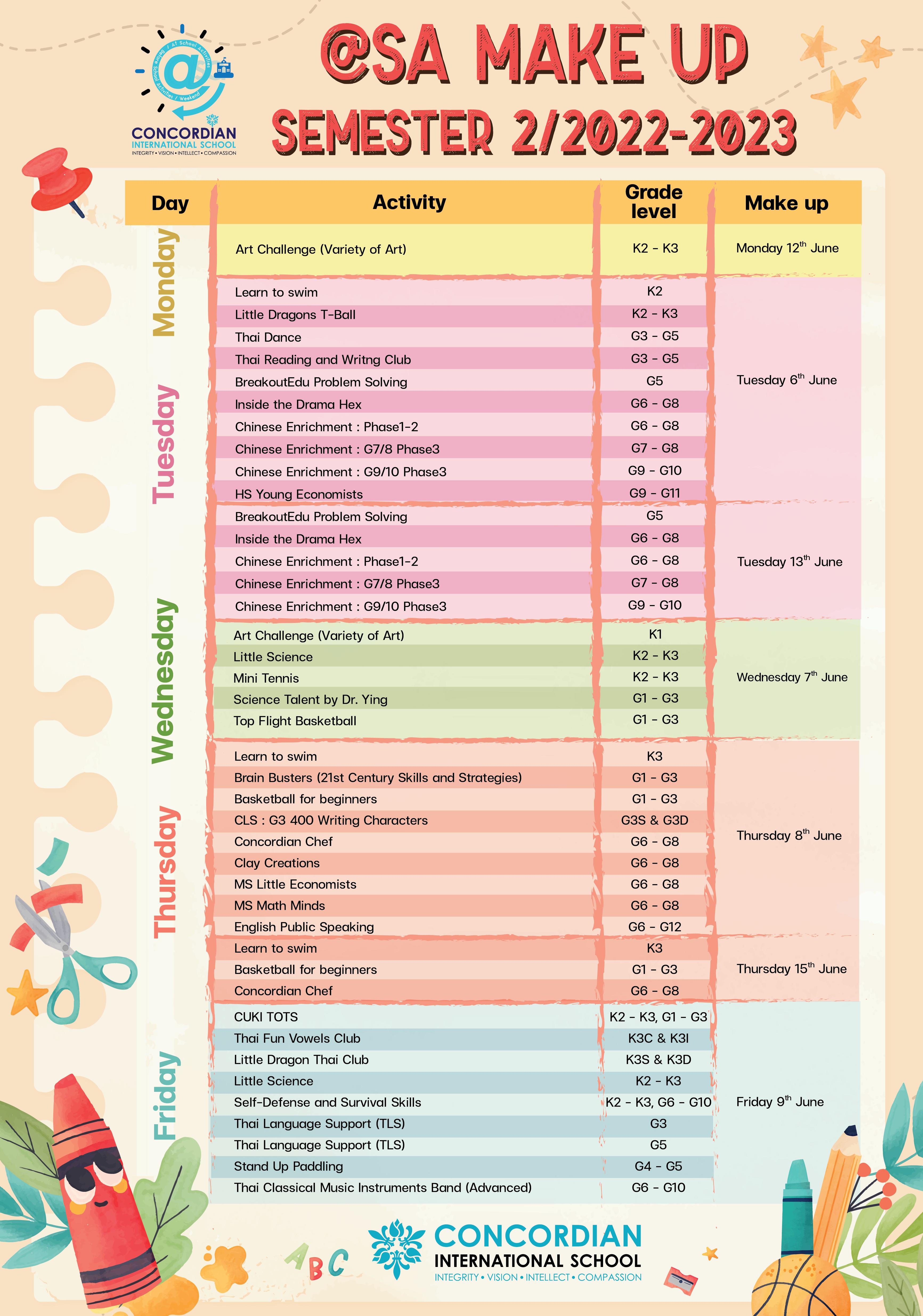 Concordian - @SA Make up week by Concordian International School - Issuu