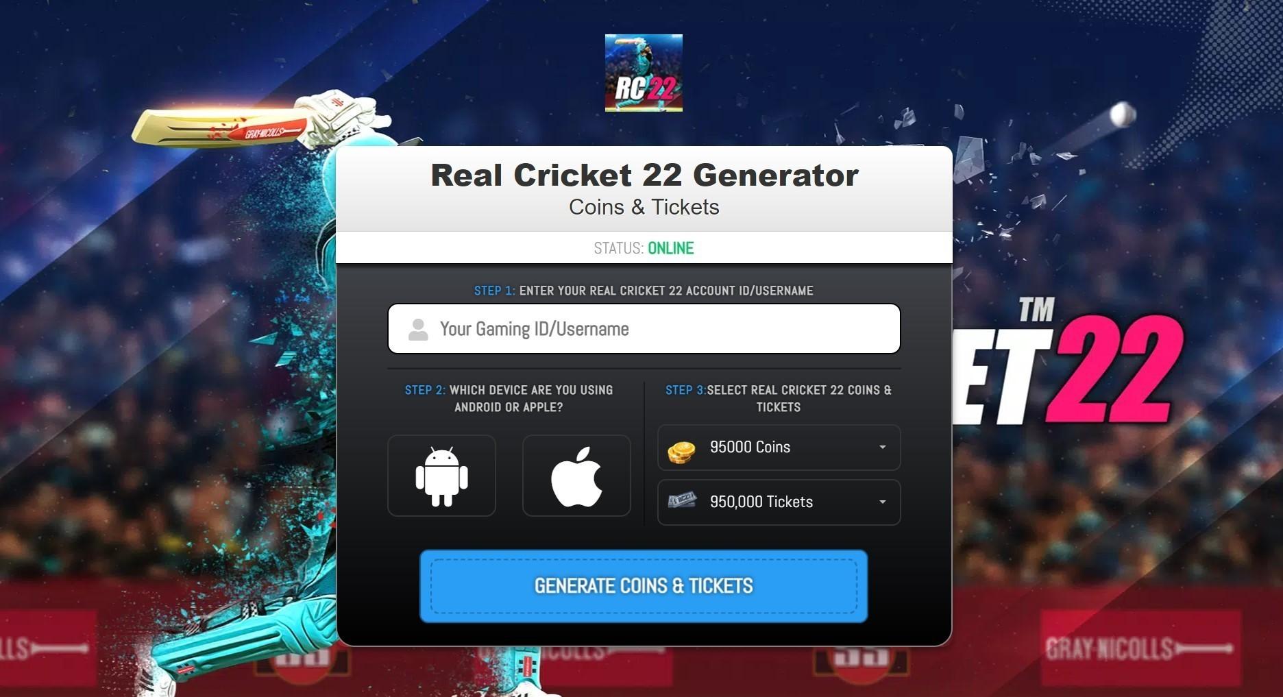 Real Cricket 22 Mod Apk RC22 Hack Unlimited Tickets Or Coins Full by real-cricket-22-mod-apk - Issuu