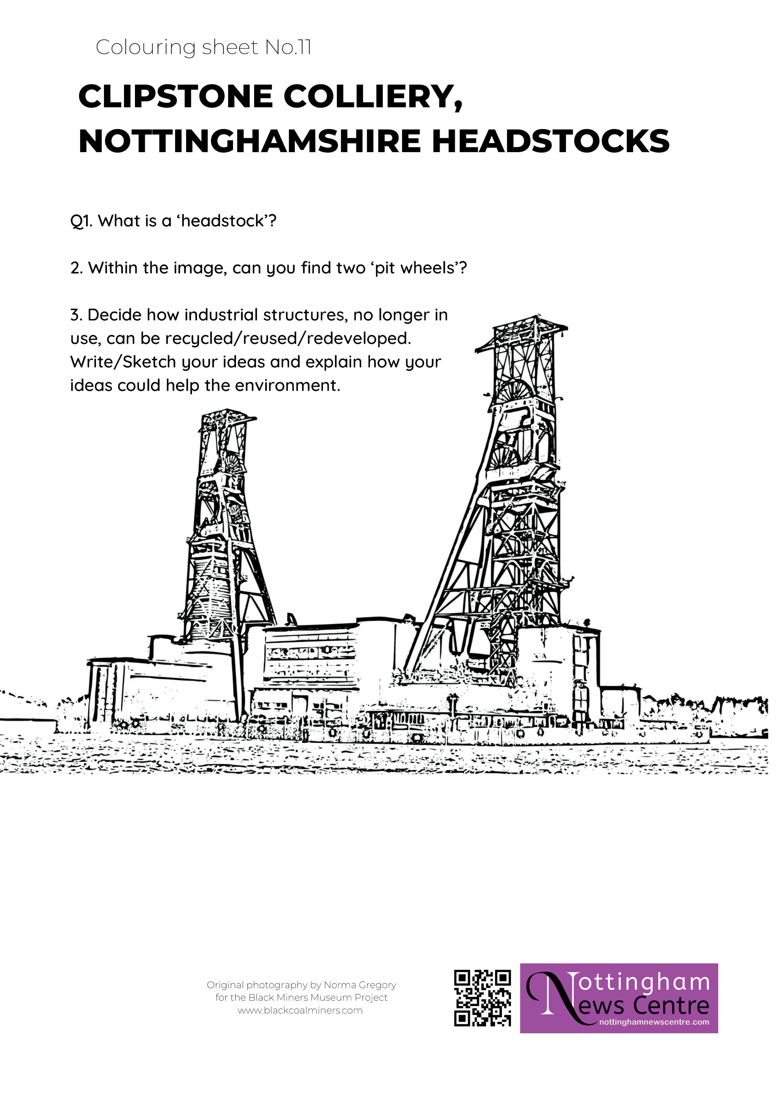 WINDRUSH MINERS COLOURING BOOK by NORMA GREGORY, NOTTINGHAM NEWS CENTRE ...