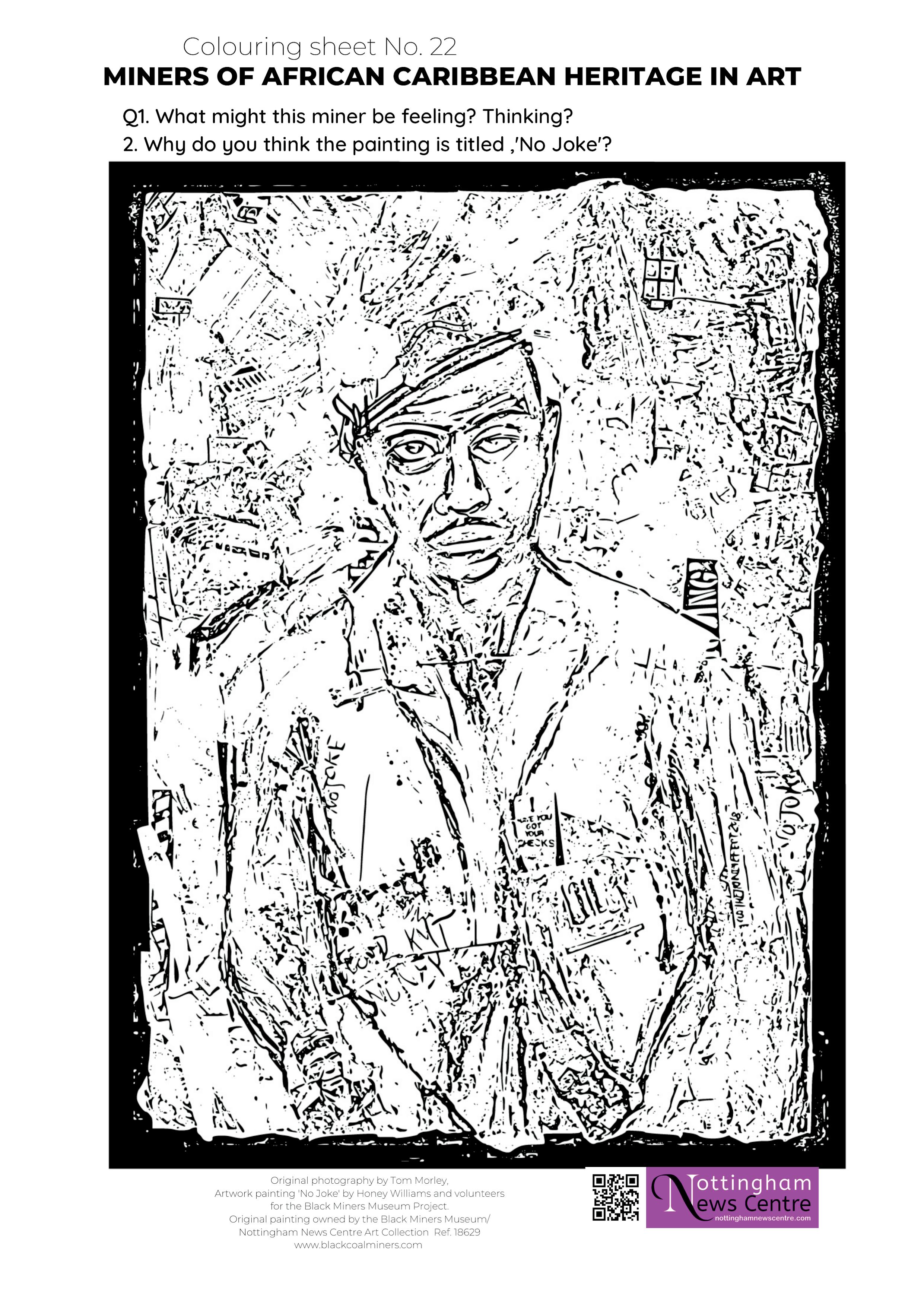 WINDRUSH MINERS COLOURING BOOK by NORMA GREGORY, NOTTINGHAM NEWS CENTRE ...