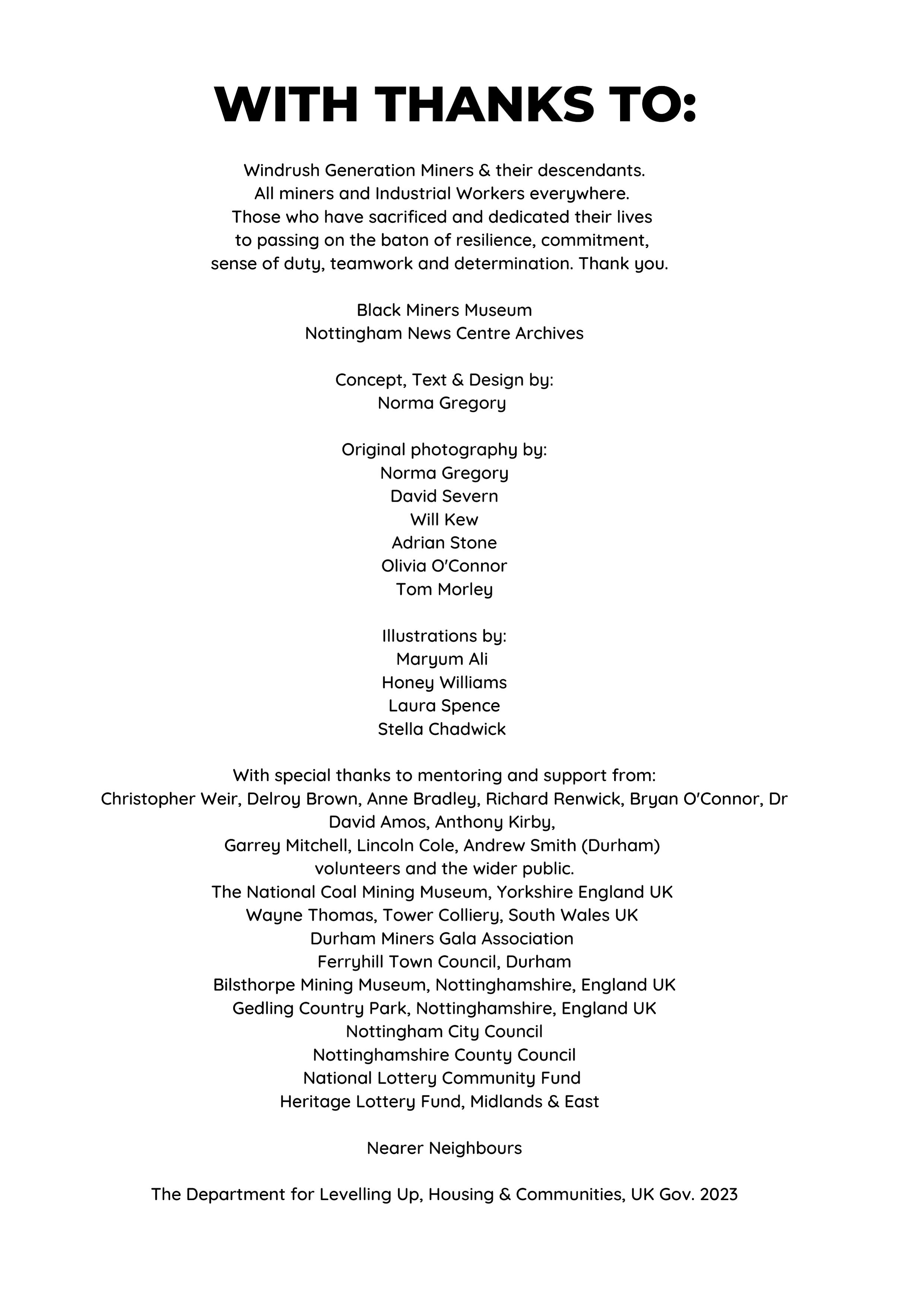 WINDRUSH MINERS COLOURING BOOK by NORMA GREGORY, NOTTINGHAM NEWS CENTRE ...