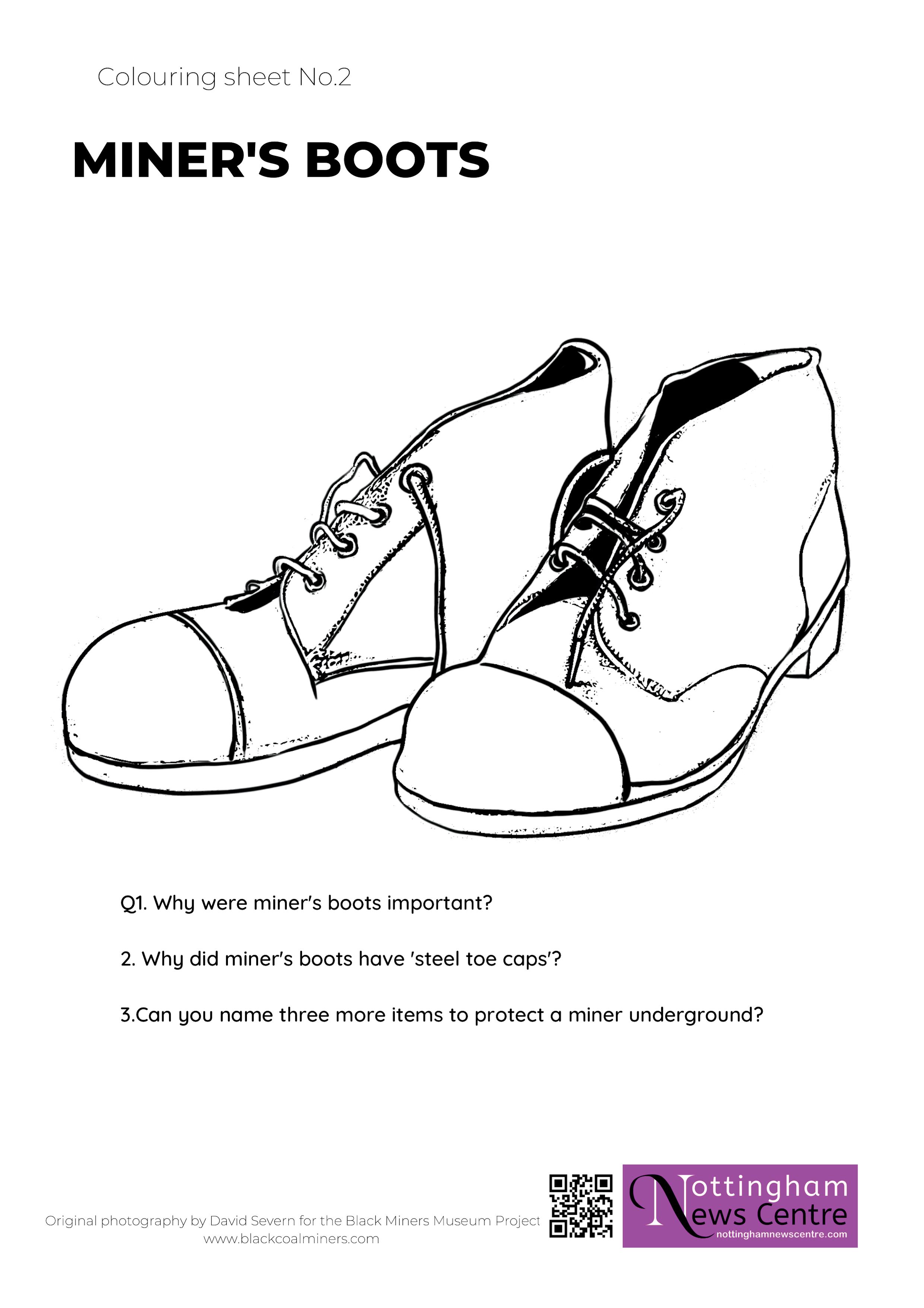 WINDRUSH MINERS COLOURING BOOK by NORMA GREGORY, NOTTINGHAM NEWS CENTRE ...