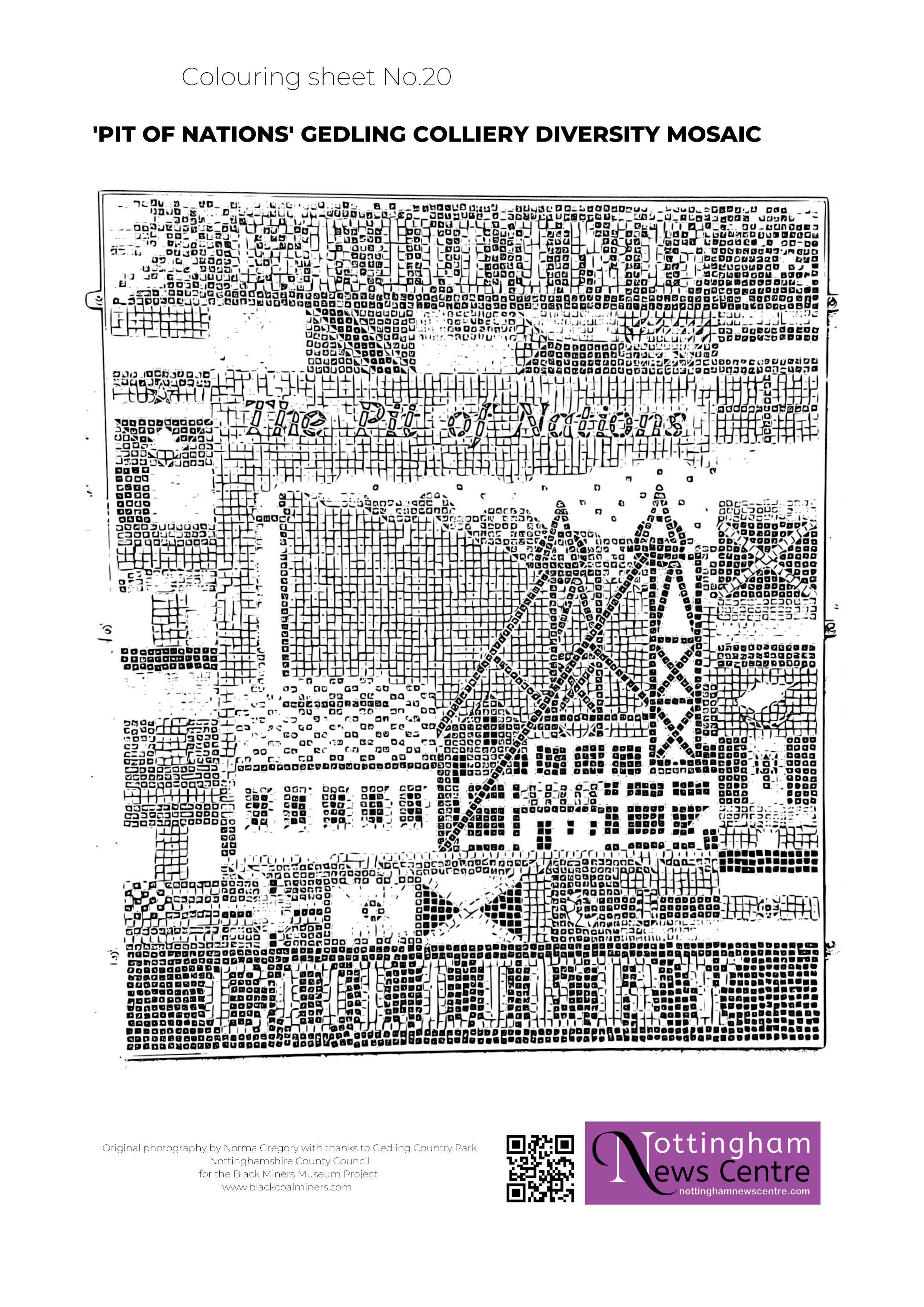 WINDRUSH MINERS COLOURING BOOK by NORMA GREGORY, NOTTINGHAM NEWS CENTRE ...
