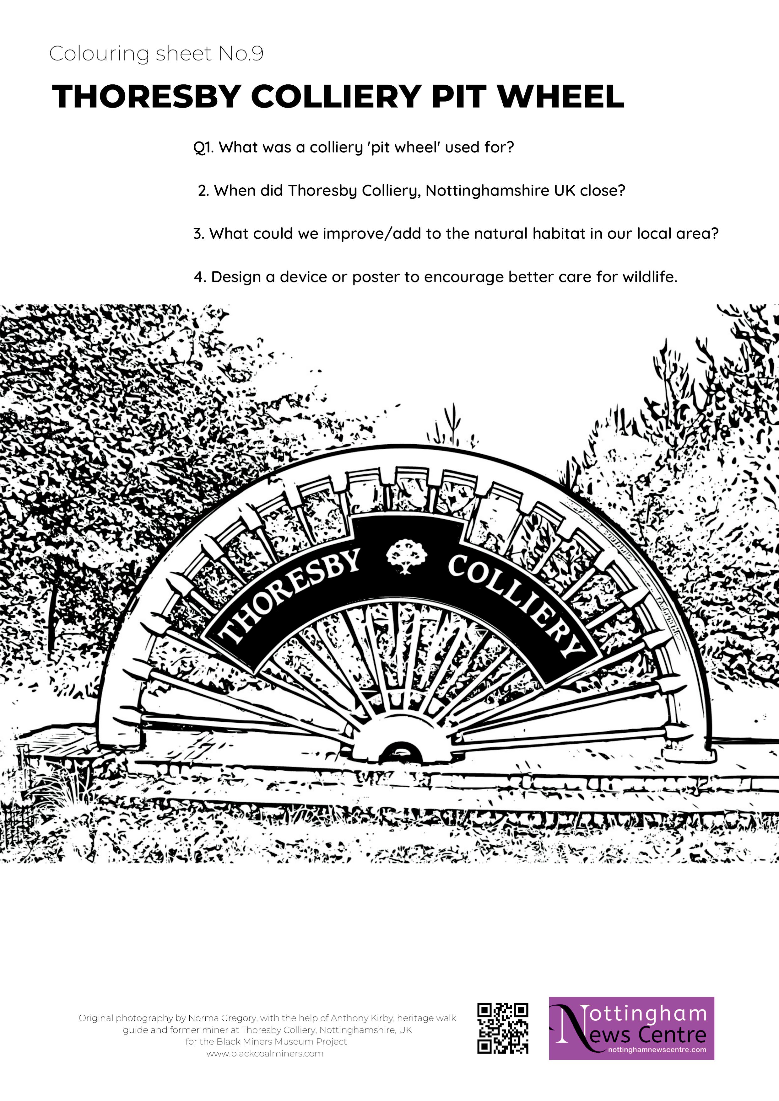 WINDRUSH MINERS COLOURING BOOK by NORMA GREGORY, NOTTINGHAM NEWS CENTRE ...