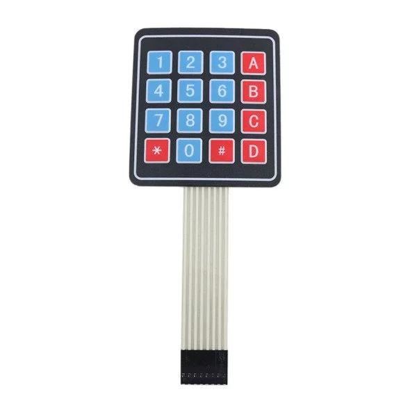 4x4 Matrix Keyboard/16 Key Membrane Switch Keypad for Arduino by RoboDJ ...