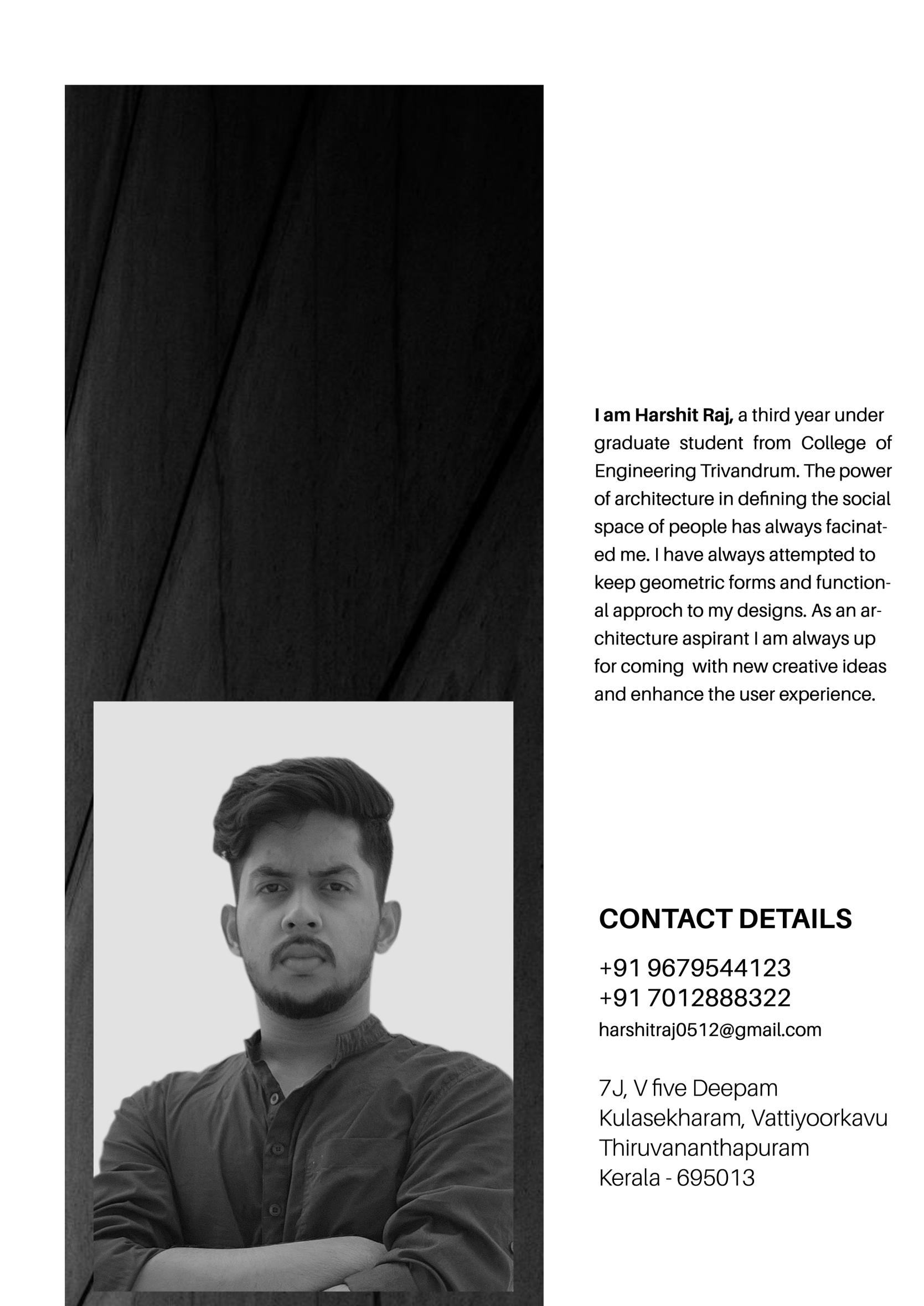 Undergraduate Architecture Portfolio by Harshit Raj, College of ... Undergraduate Architecture Portfolio by Harshit Raj, College of ...