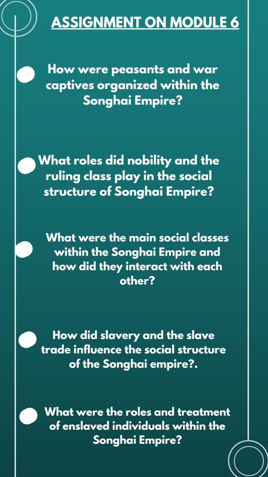 SOCIAL STRUCTURE OF SONGHAI EMPIRE by Gra chef - Issuu