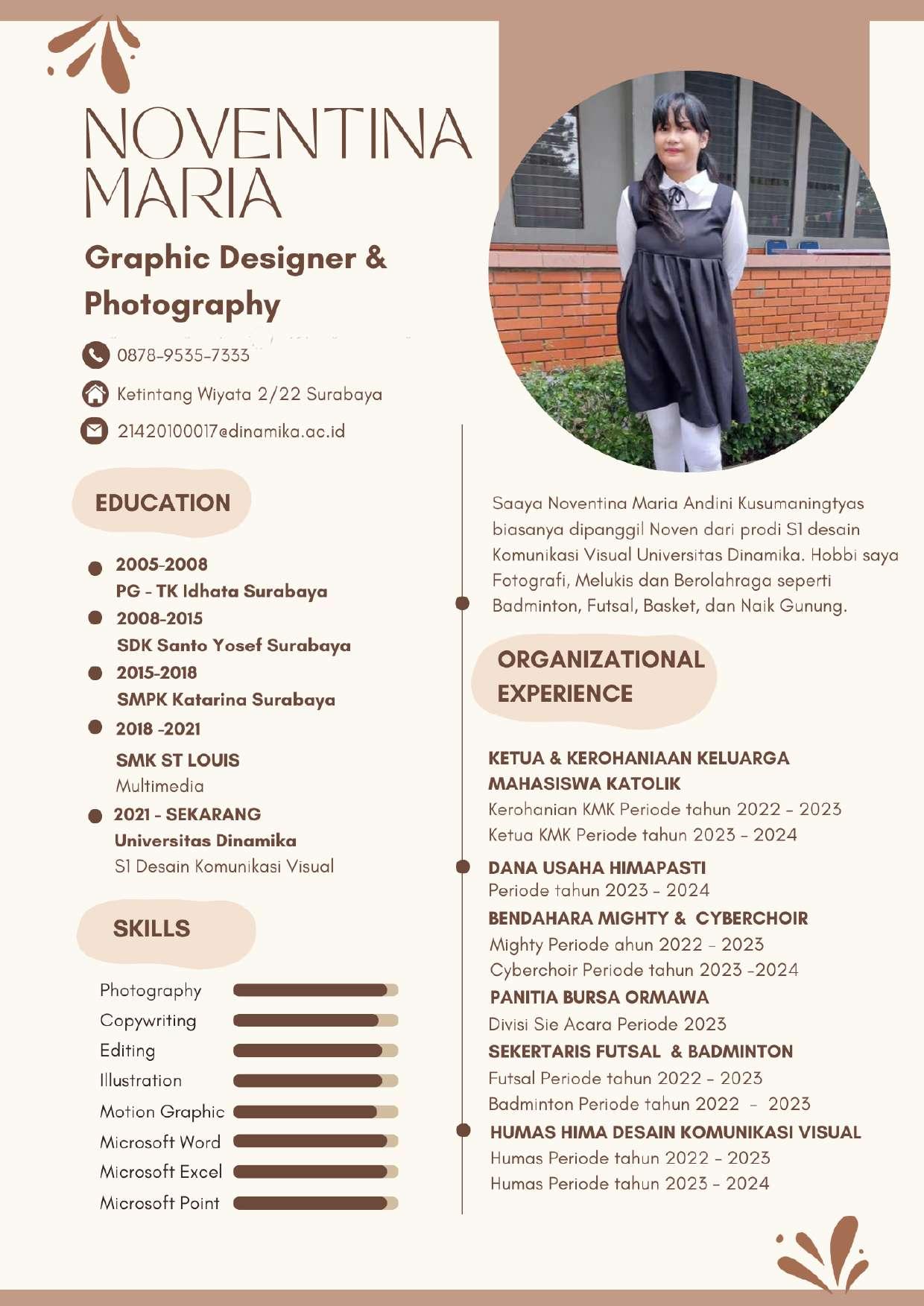 Curriculum Vitae by Noventina Maria Andini Kusumaningtyas - Issuu