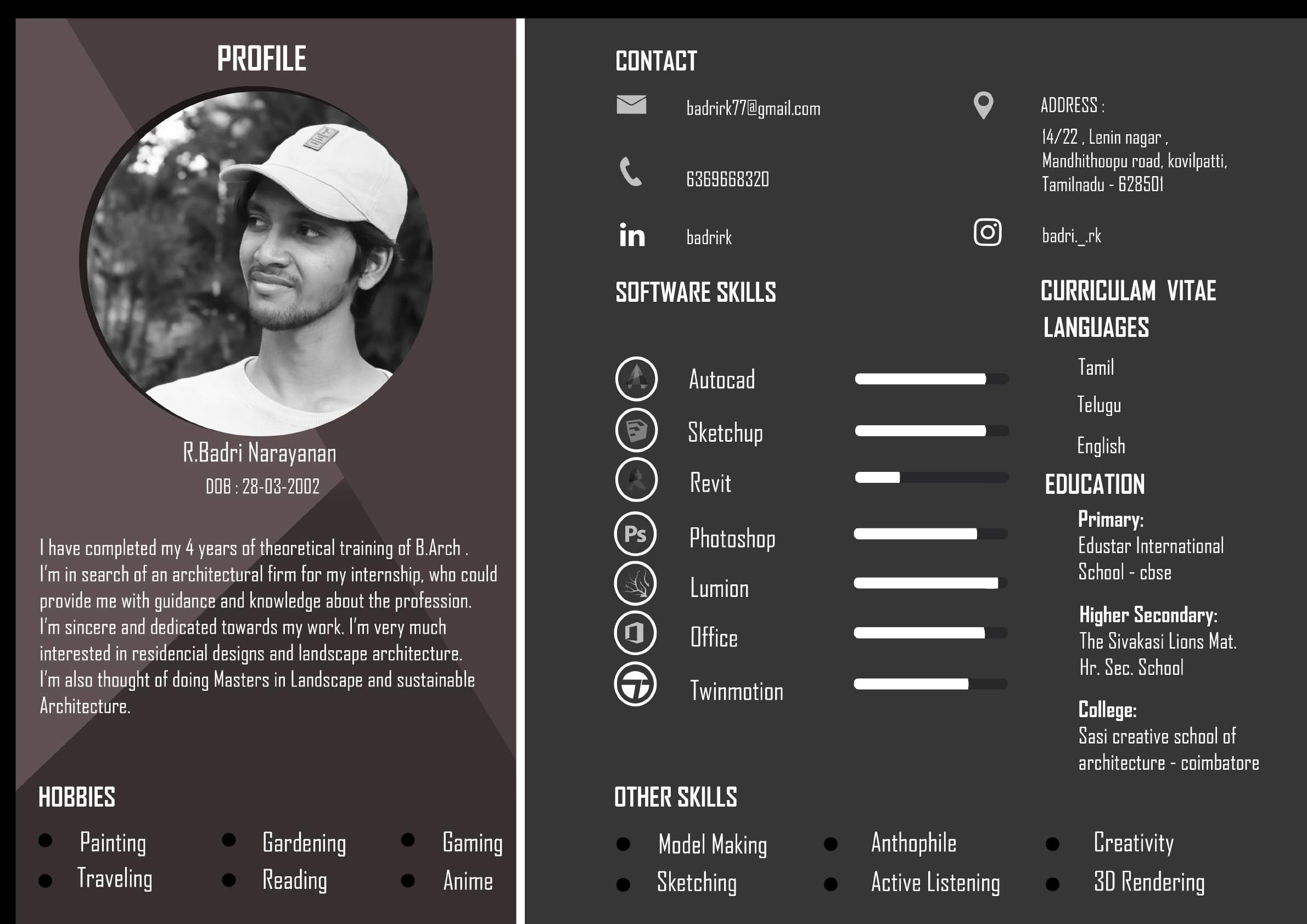 CV & PORTFOLIO by Badri RK - Issuu