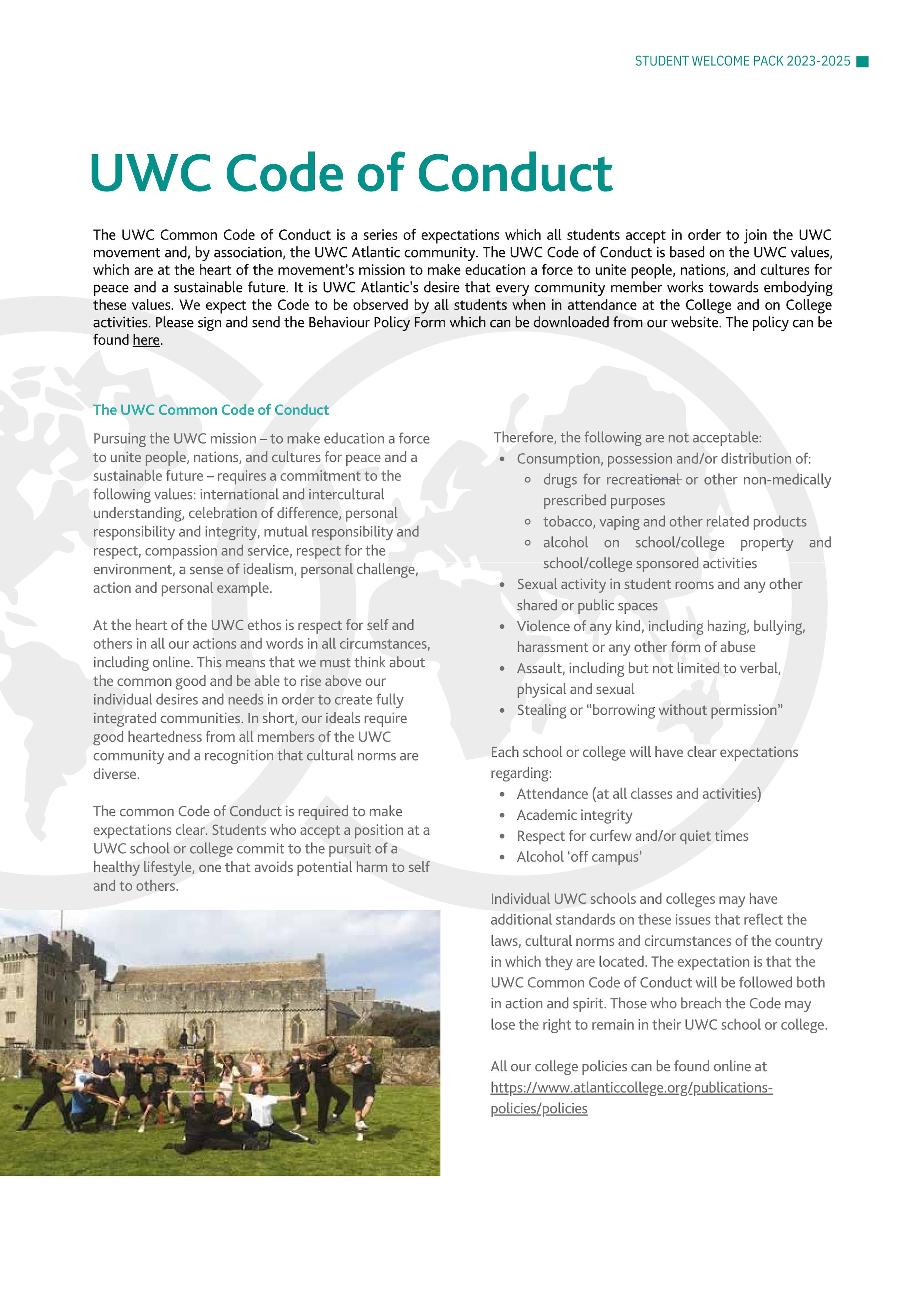 UWC Atlantic Student Handbook by UWC Atlantic College - Issuu