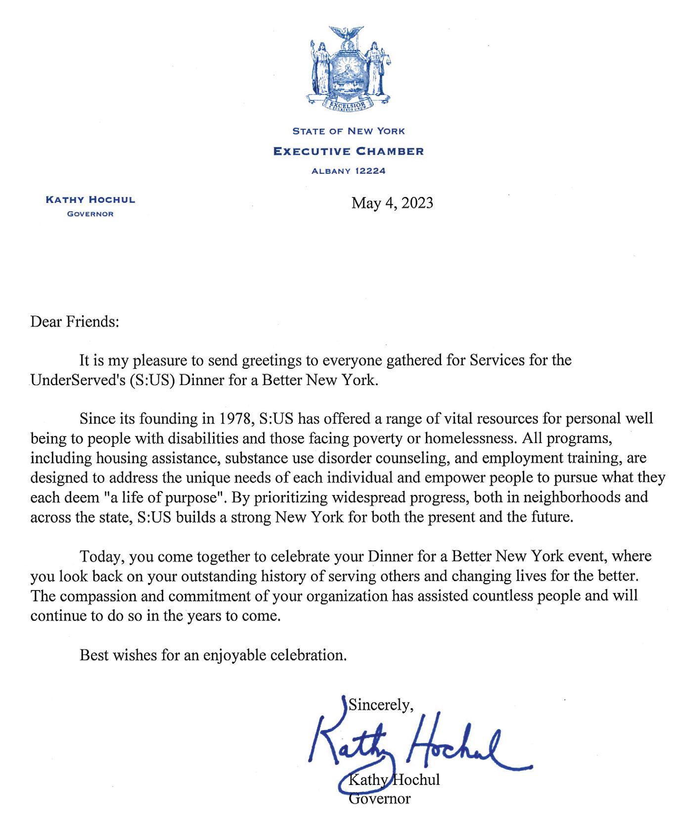 S:US' Dinner for a Better New York 2023 Event Program by sus463 - Issuu