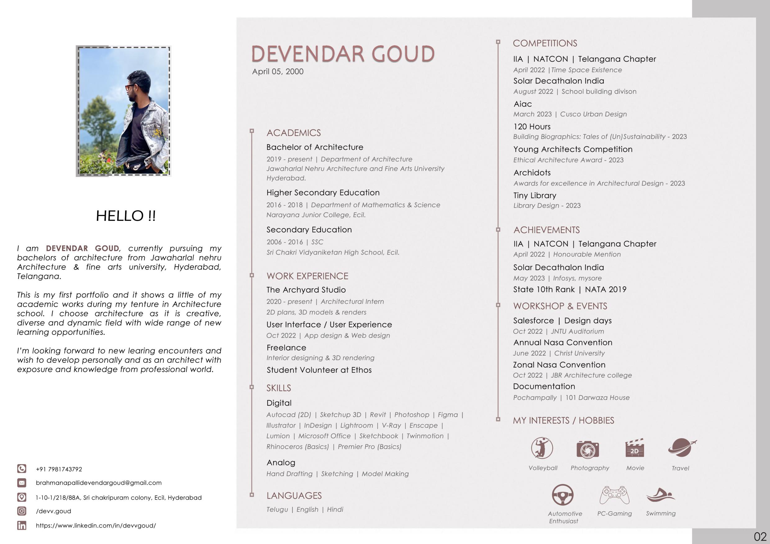 DEVENDAR GOUD UG PORTFOLIO | JNAFAU | by DEVENDAR GOUD - Issuu