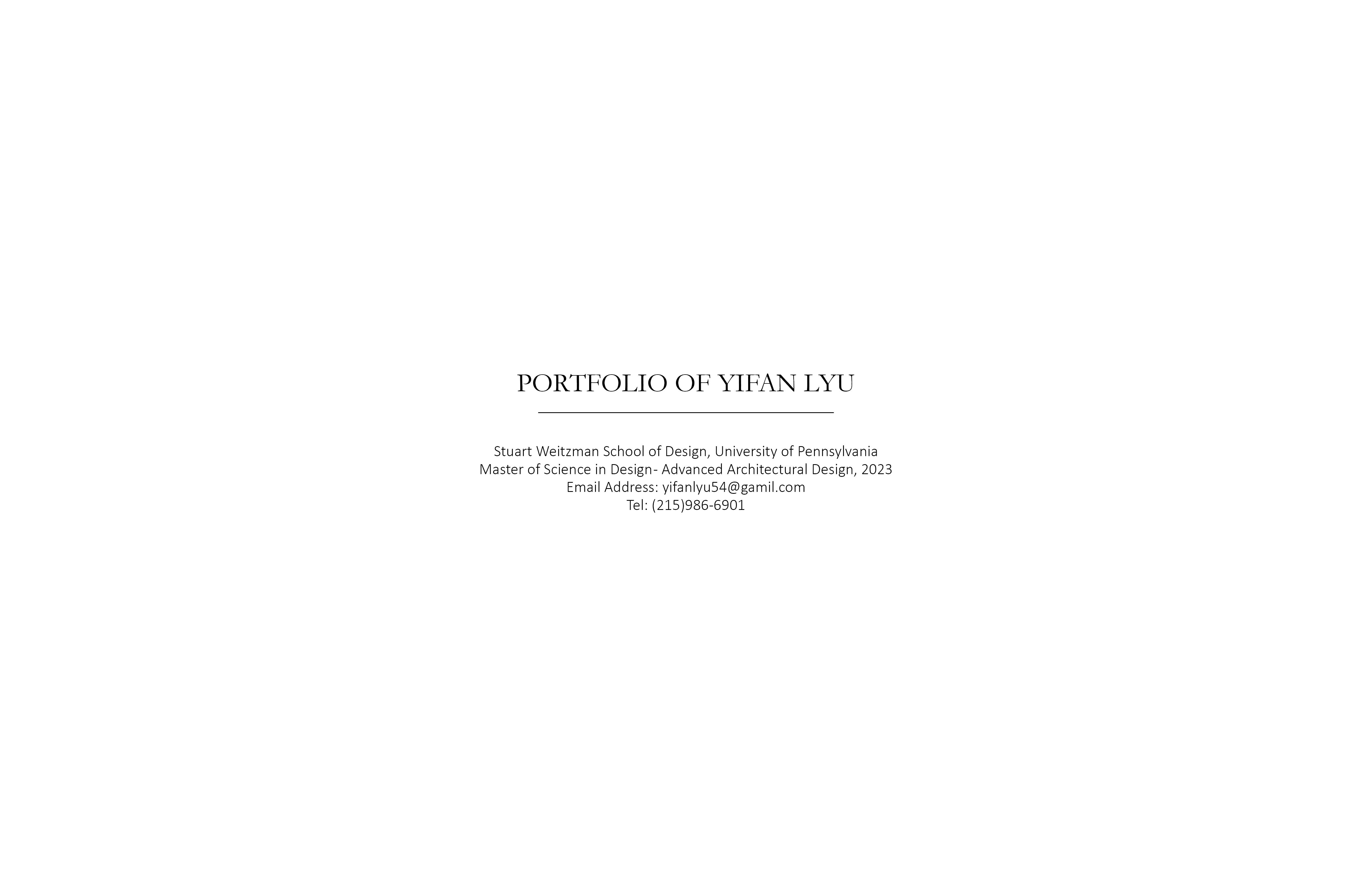 Yifan Lyu_Portfolio_2023 by Yifan Lyu - Issuu