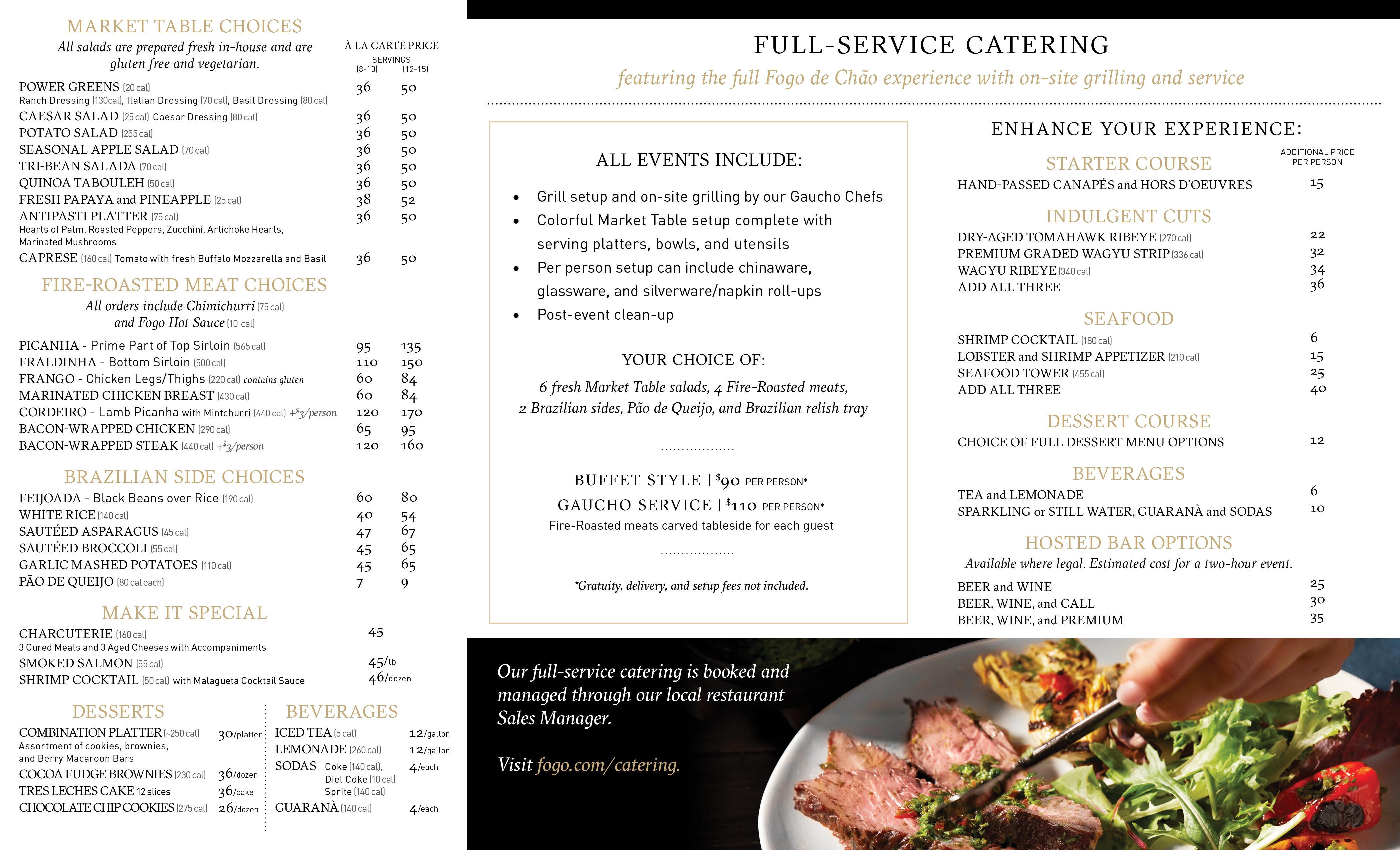 Catering Menu One by fogodechao - Issuu