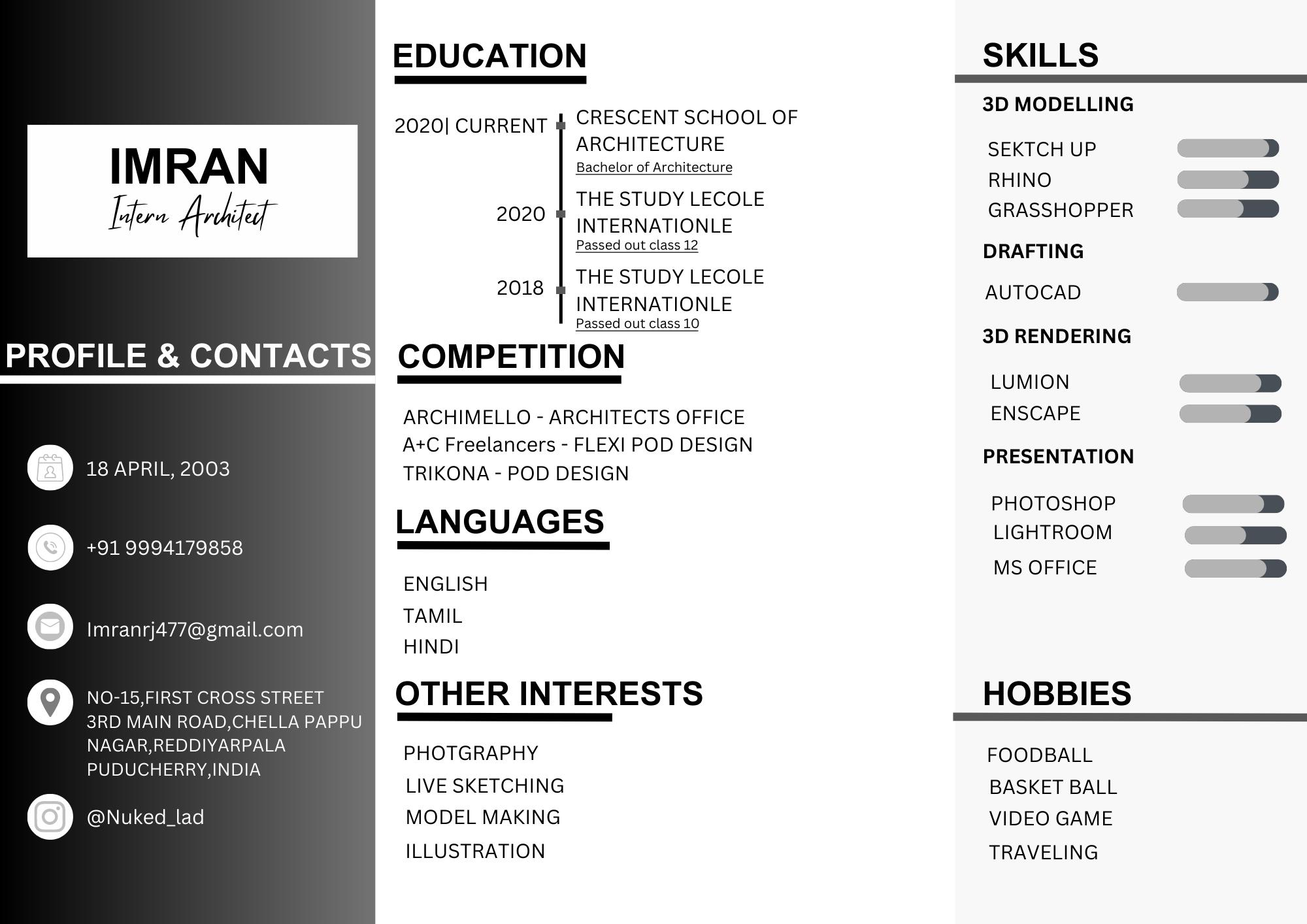 Architecture Internship Portfolio by Imran - Issuu