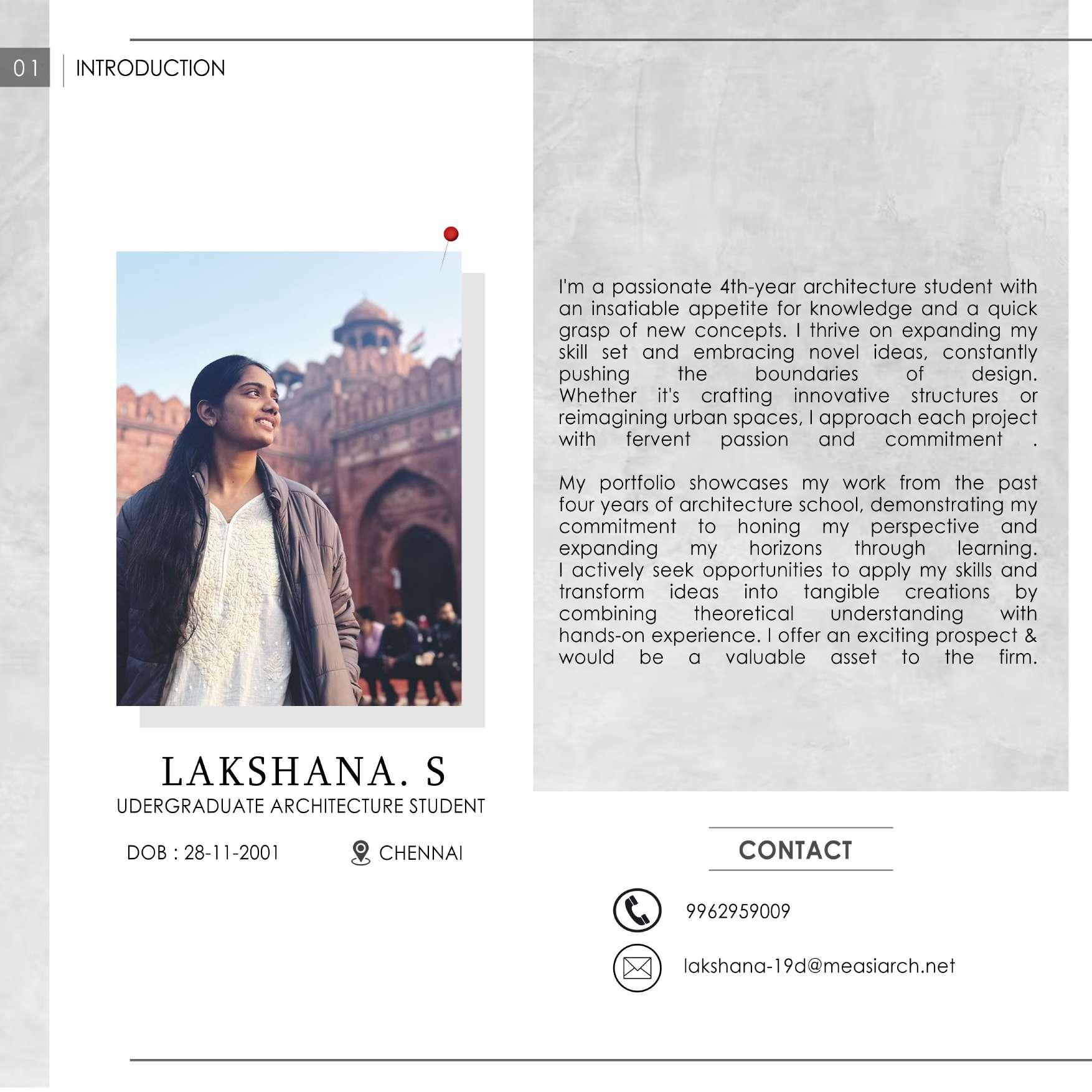 LAKSHANA S | ARCHITECTURAL PORTFOLIO | 2019-2023 by Lakshana01 - Issuu