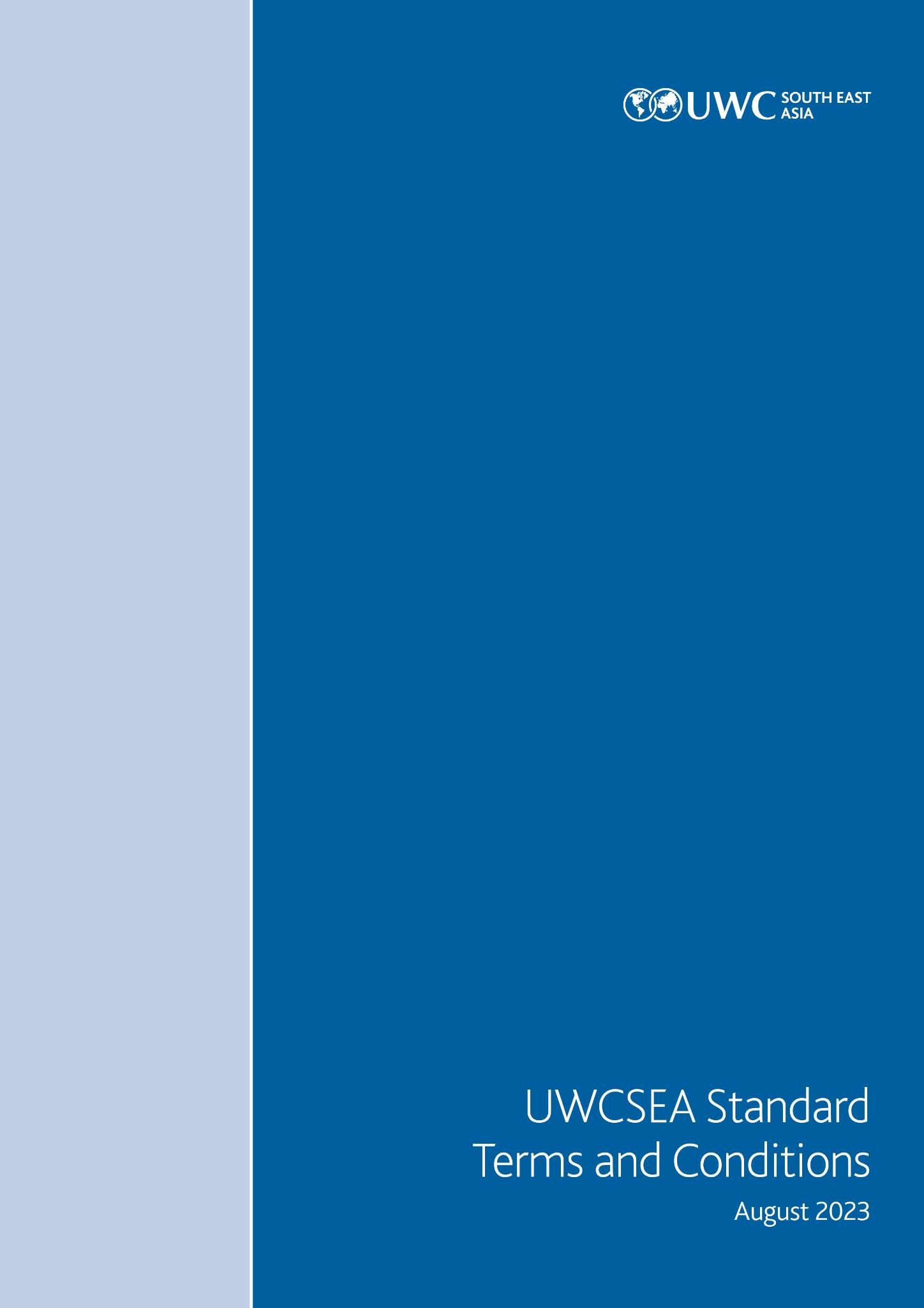 UWCSEA Standard Terms and Conditions by uwcsea - Issuu