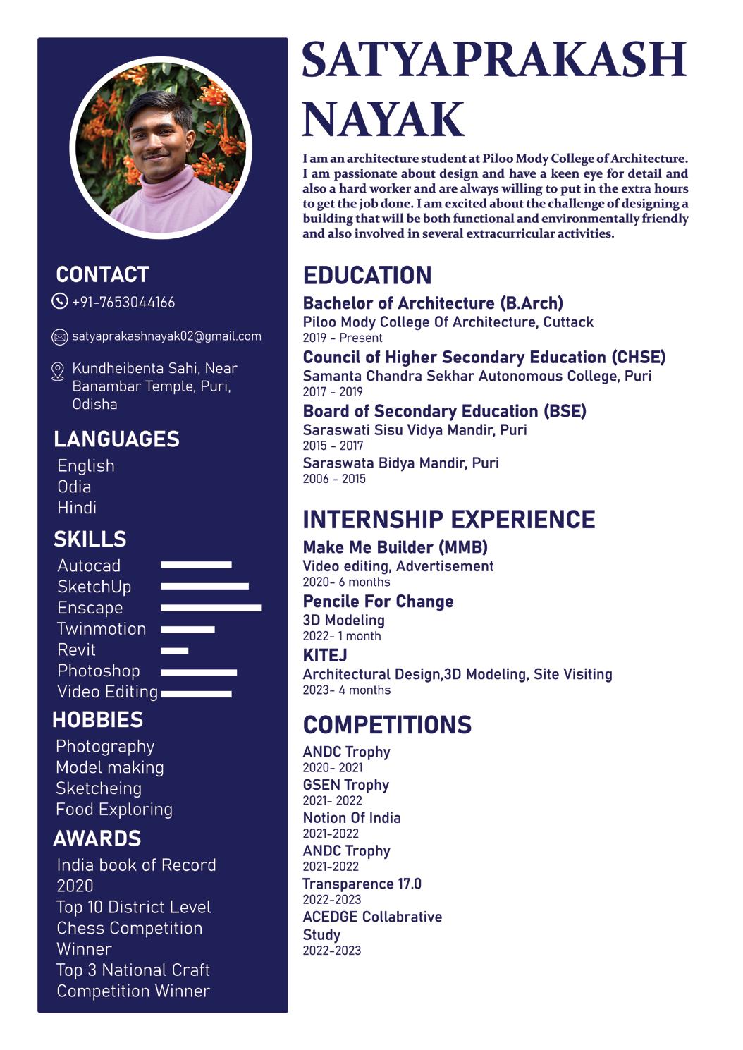 Architectural Portfolio For Internship by Satyaprakash Nayak - Issuu