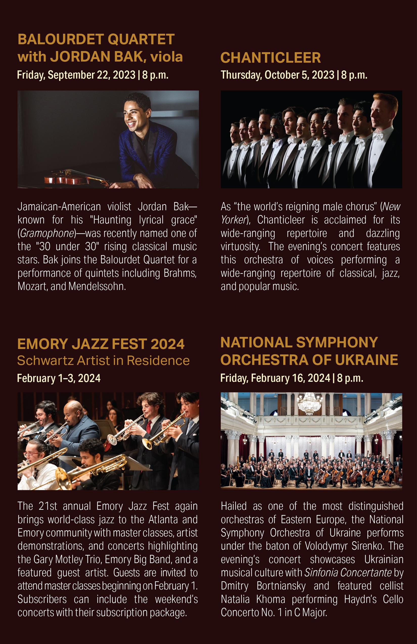 2023–2024 Schwartz Center Season Brochure by Schwartz Center for ...