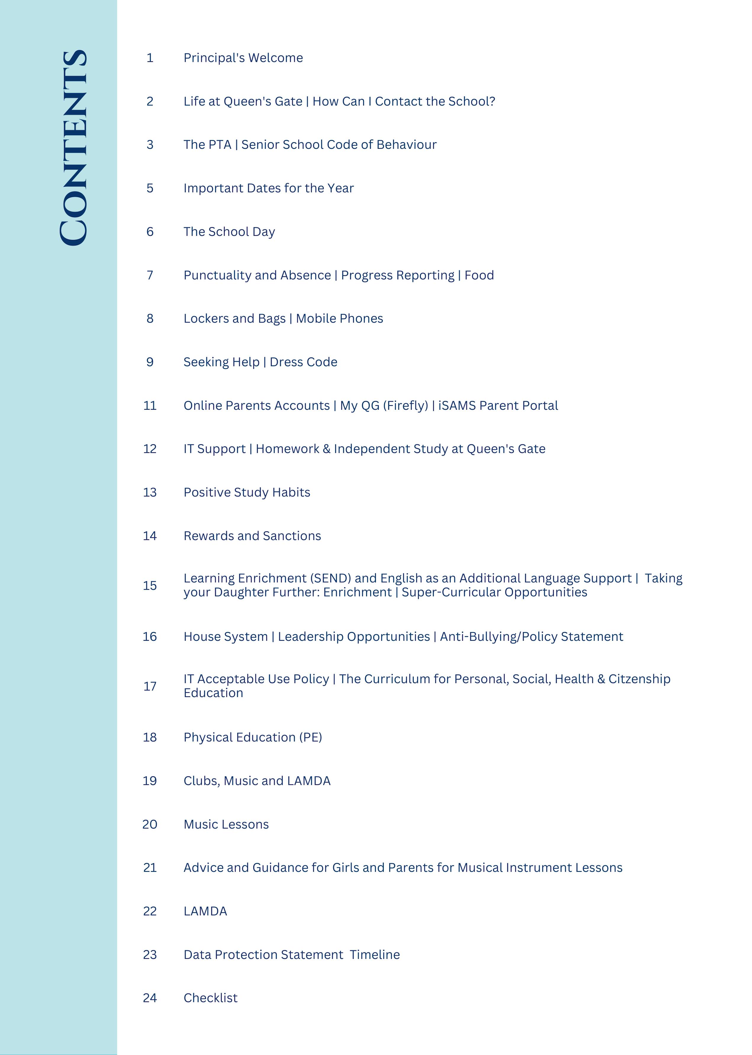 New Joiners Handbook 2023 by Queen's Gate School - Issuu